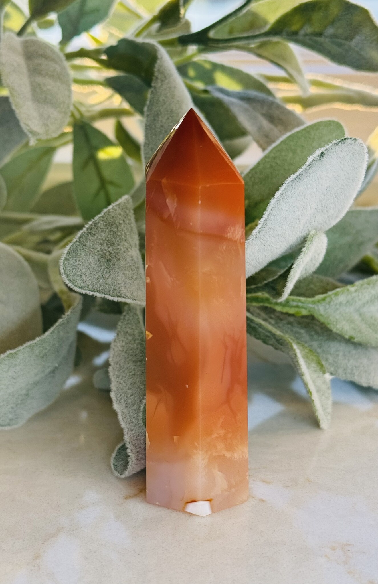 Dark Carnelian Tower Point Generator - Medium 2-4" - Awakenings