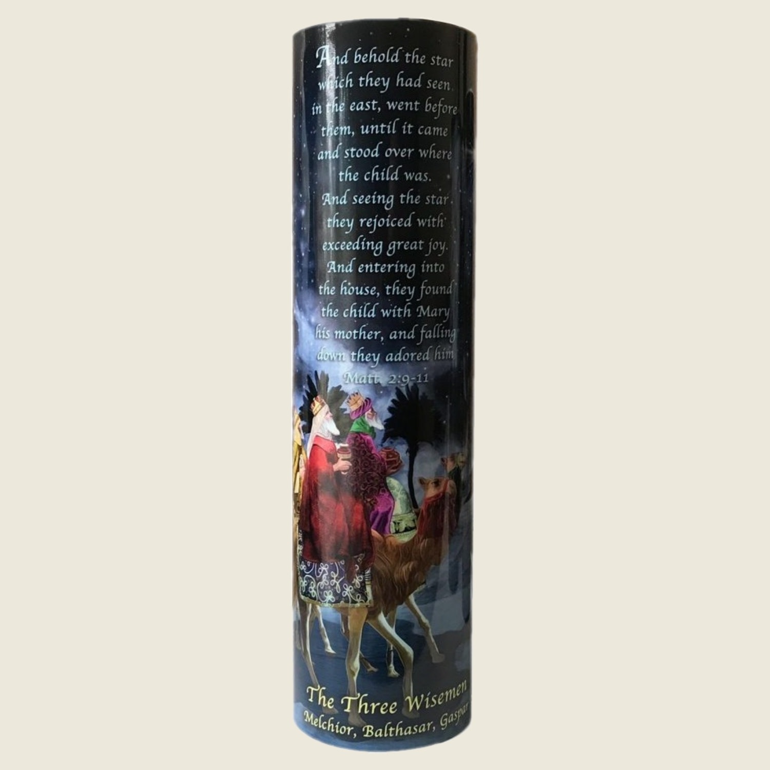 Three Wise Men Flameless Prayer Candle - Fatima Gift Shop