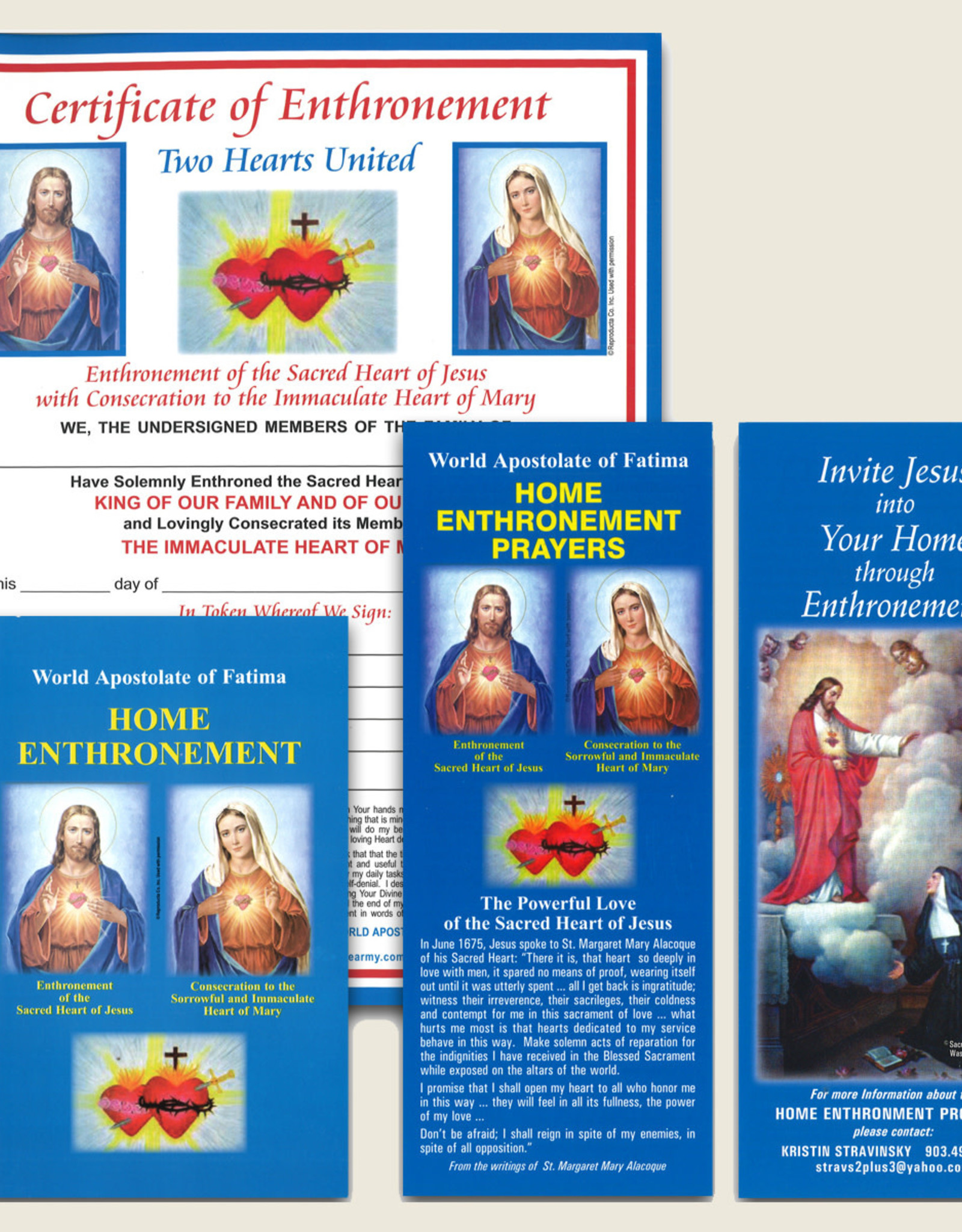 37009 - HOME ENTHRONEMENT KIT - Fatima Gift Shop