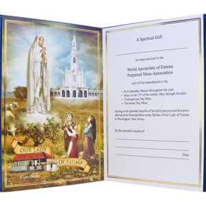 Mass Association Cards - Fatima Gift Shop