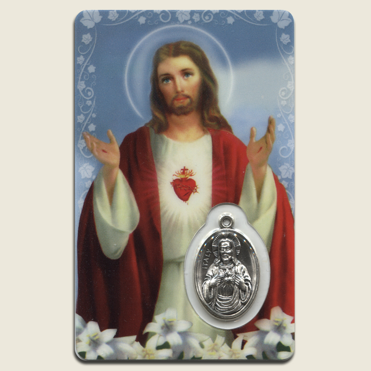 PC577 - Sacred Heart Prayer Card - Fatima Gift Shop