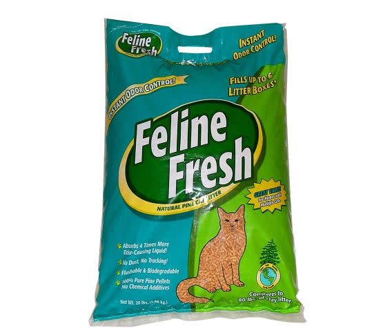 Feline Fresh litiere granule de pin 20lbs (100% naturelle) - La Niche à ...