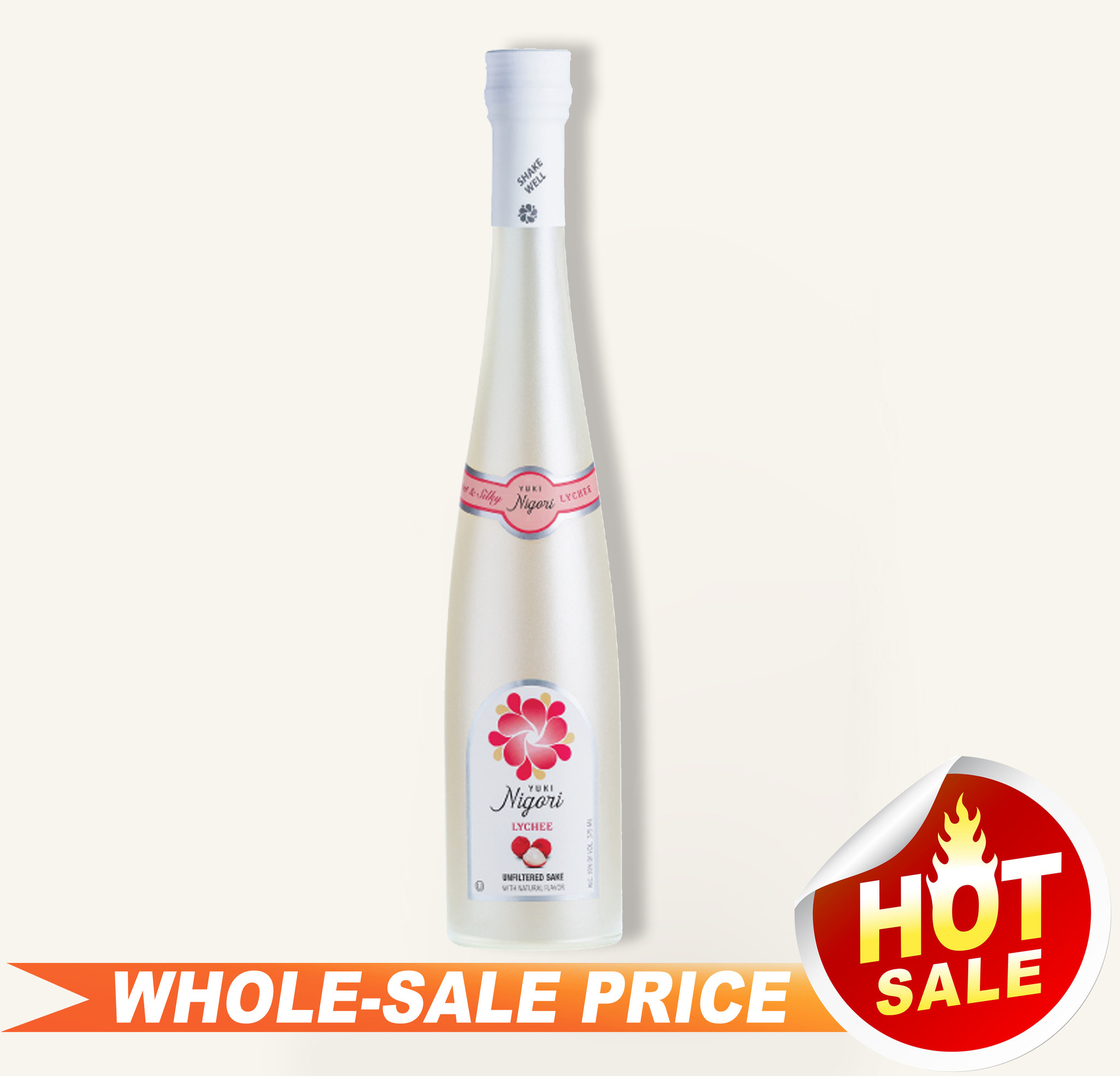 Yuki Nigori Lychee Sake 375ml $9 FREE DELIVERY - Uncle Fossil Wine&Spirits