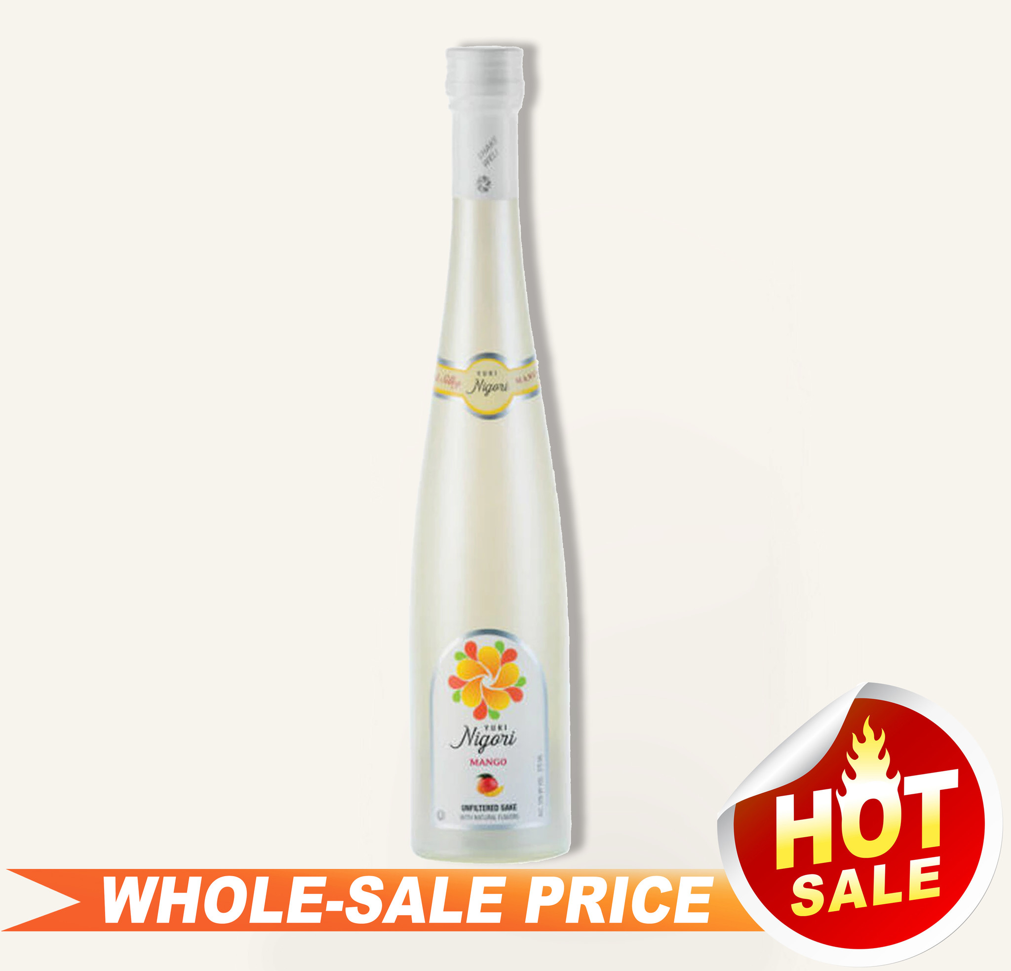 Yuki Nigori Mango Sake 375ml $9 FREE DELIVERY - Uncle Fossil Wine&Spirits