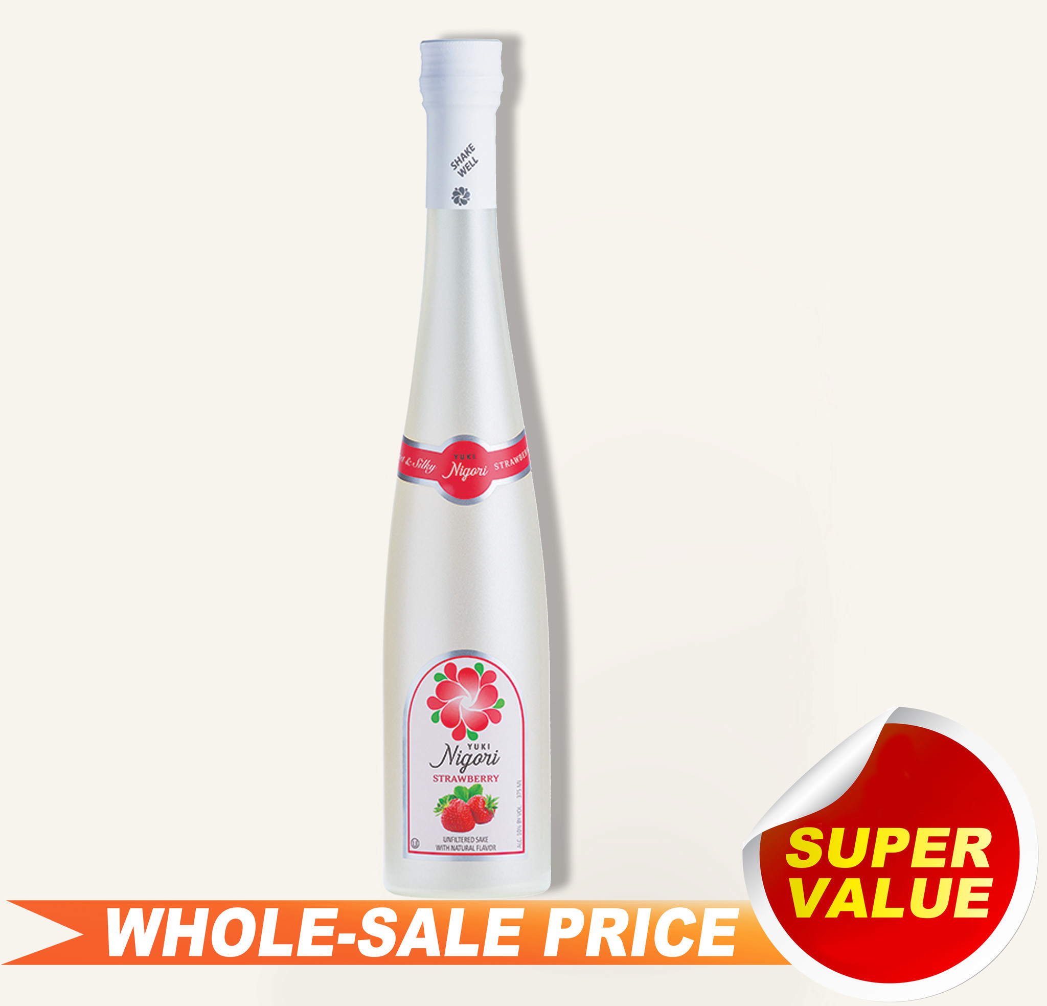 Yuki Nigori Strawberry Sake 375ml $9 FREE DELIVERY - Uncle Fossil Wine ...