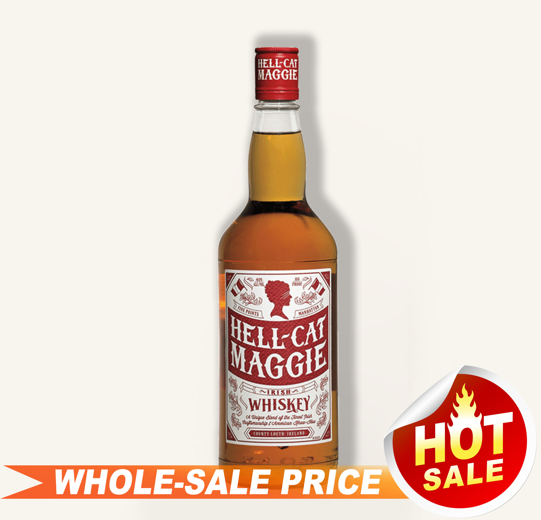 Hell-Cat Maggie Irish Whiskey 750ml $20 FREE DELIVERY - Uncle Fossil ...