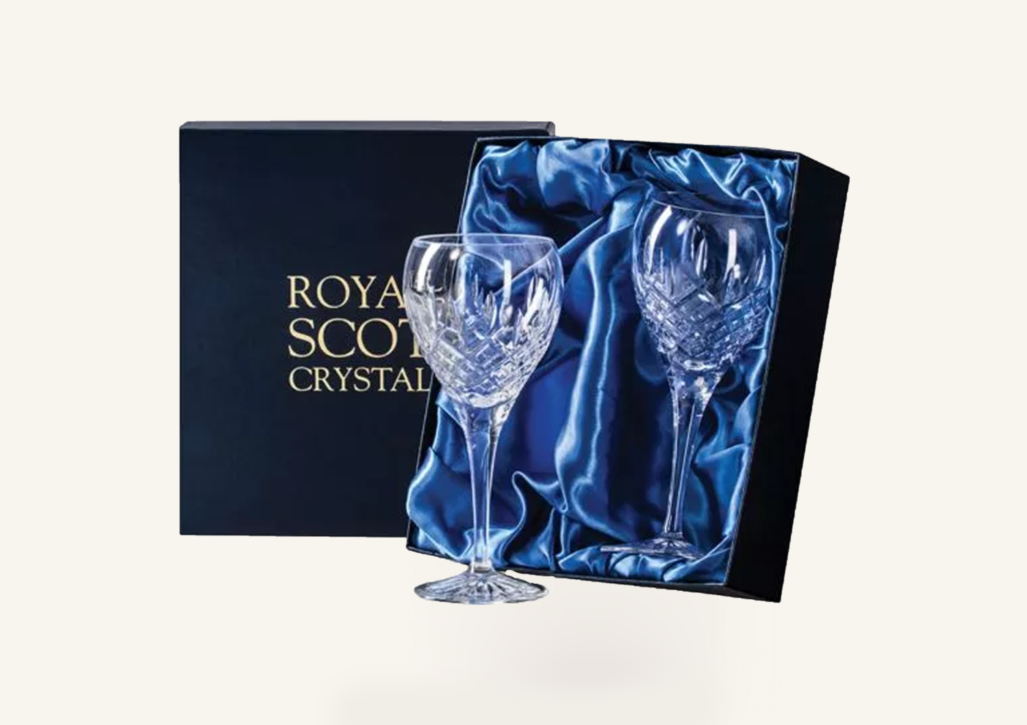 Royal Scot Crystal London Wine Glasses (2 set) 210mm $142 FREE DELIVE ...