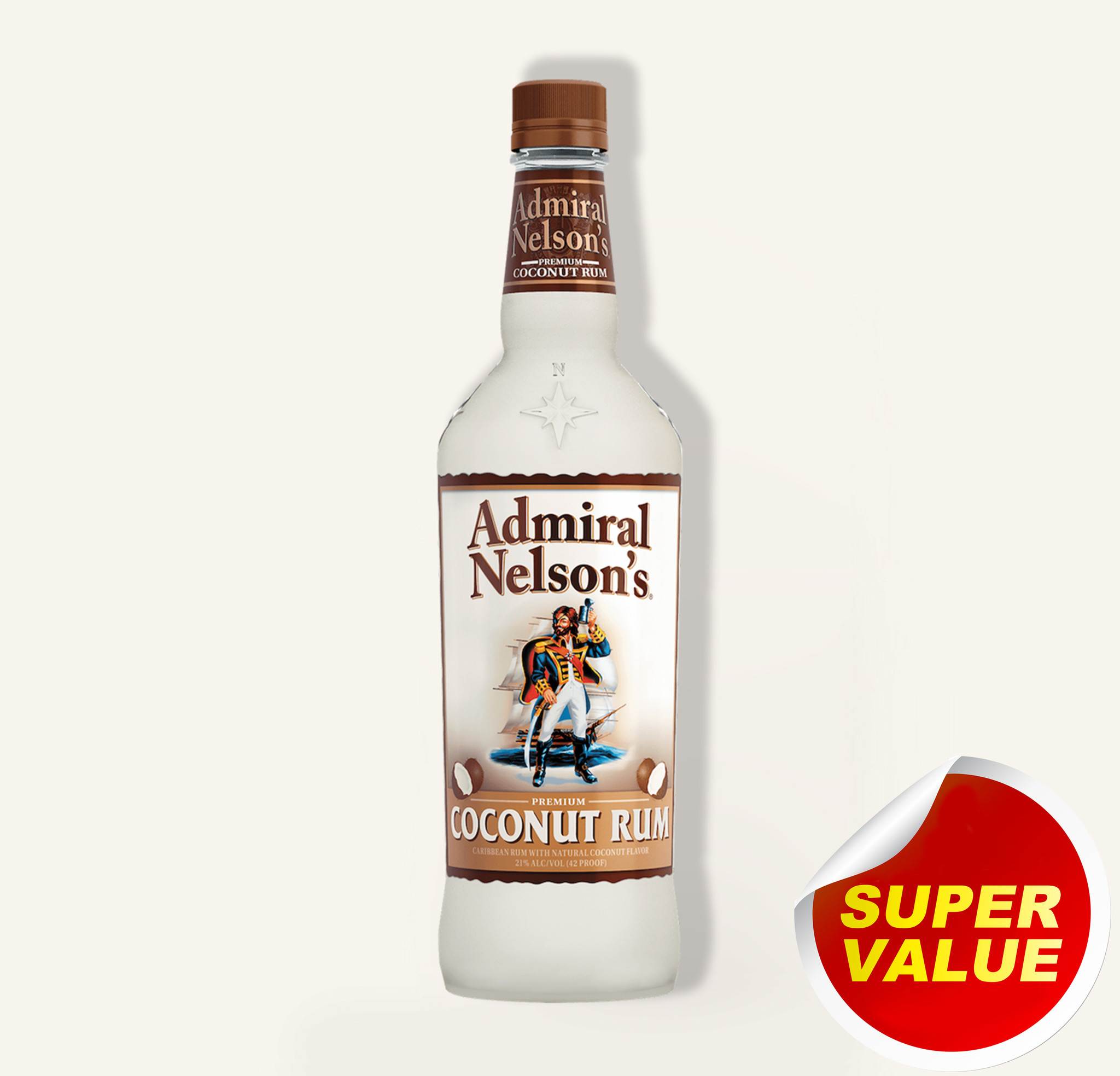 Admiral Nelson Coconut Rum 750ml $12 FREE DELIVERY - Uncle Fossil Wine ...