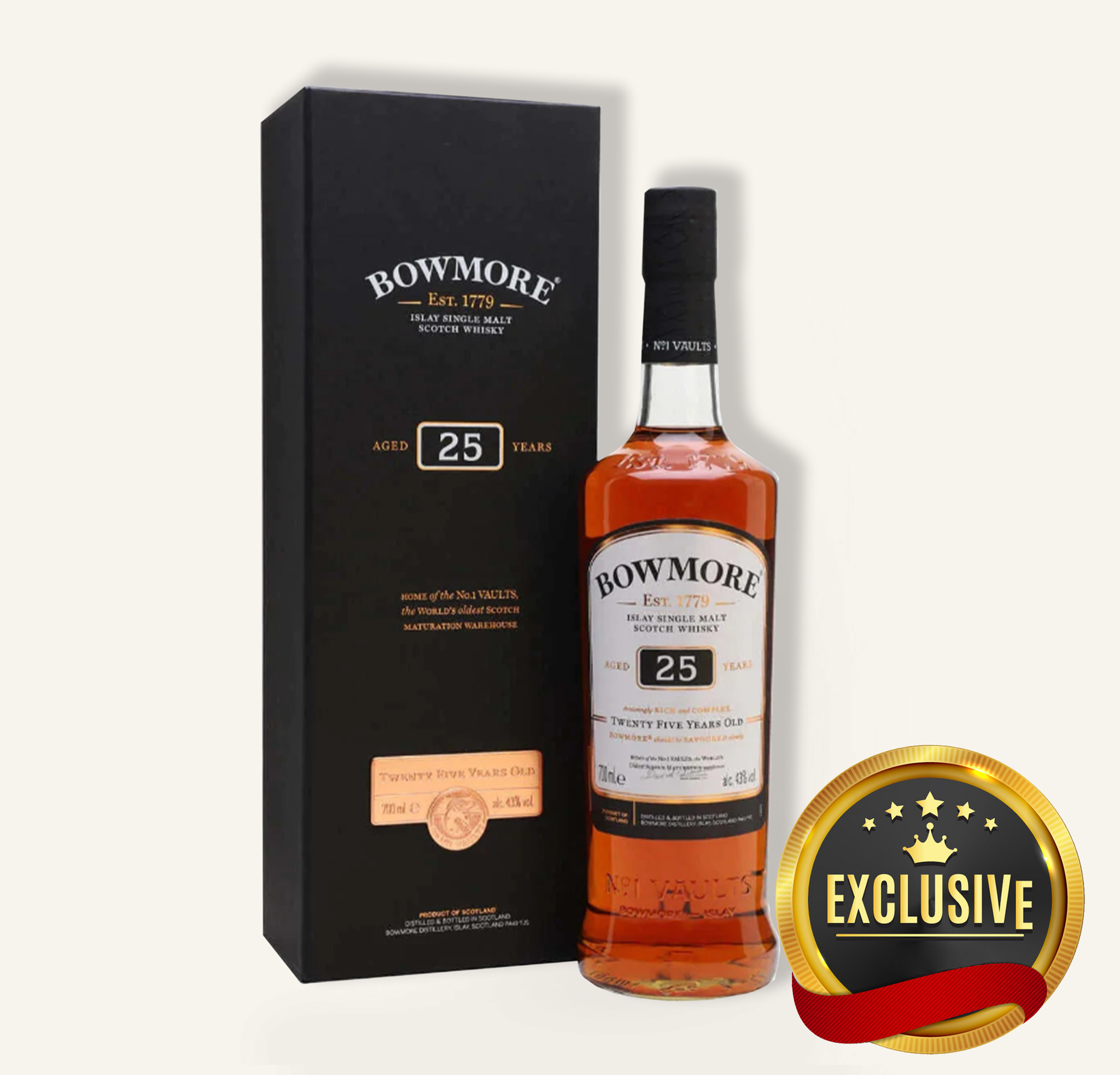 Bowmore 25 Year Single Malt Scotch Whisky 750ml $574 FREE DELIVERY ...