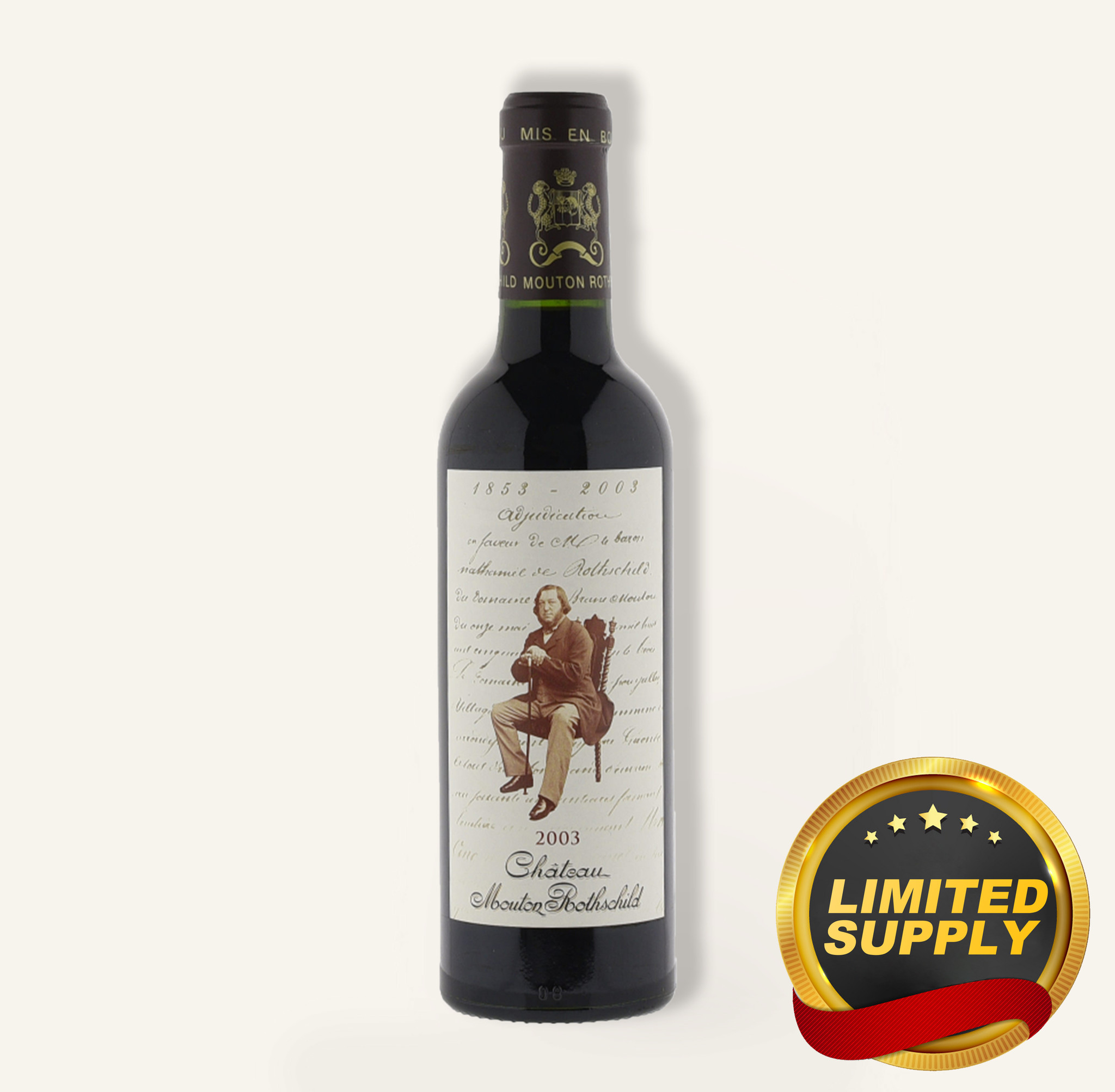 Chateau Mouton Rothschild 2003 375ml $419 - Uncle Fossil Wine&Spirits