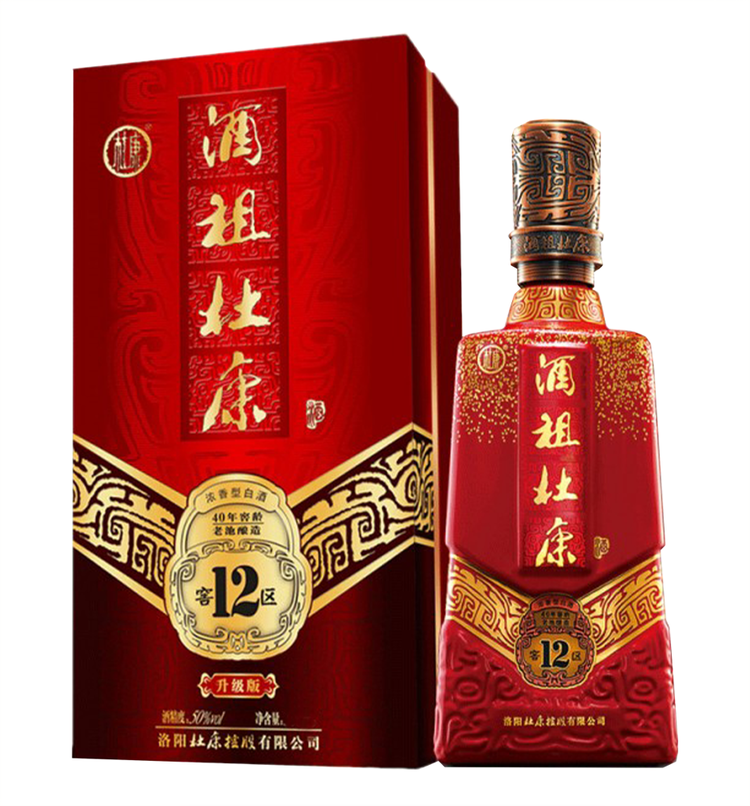 JiuZuDuKang Red 酒祖杜康 12窖 红盒 375ml $55 - Uncle Fossil Wine&Spirits