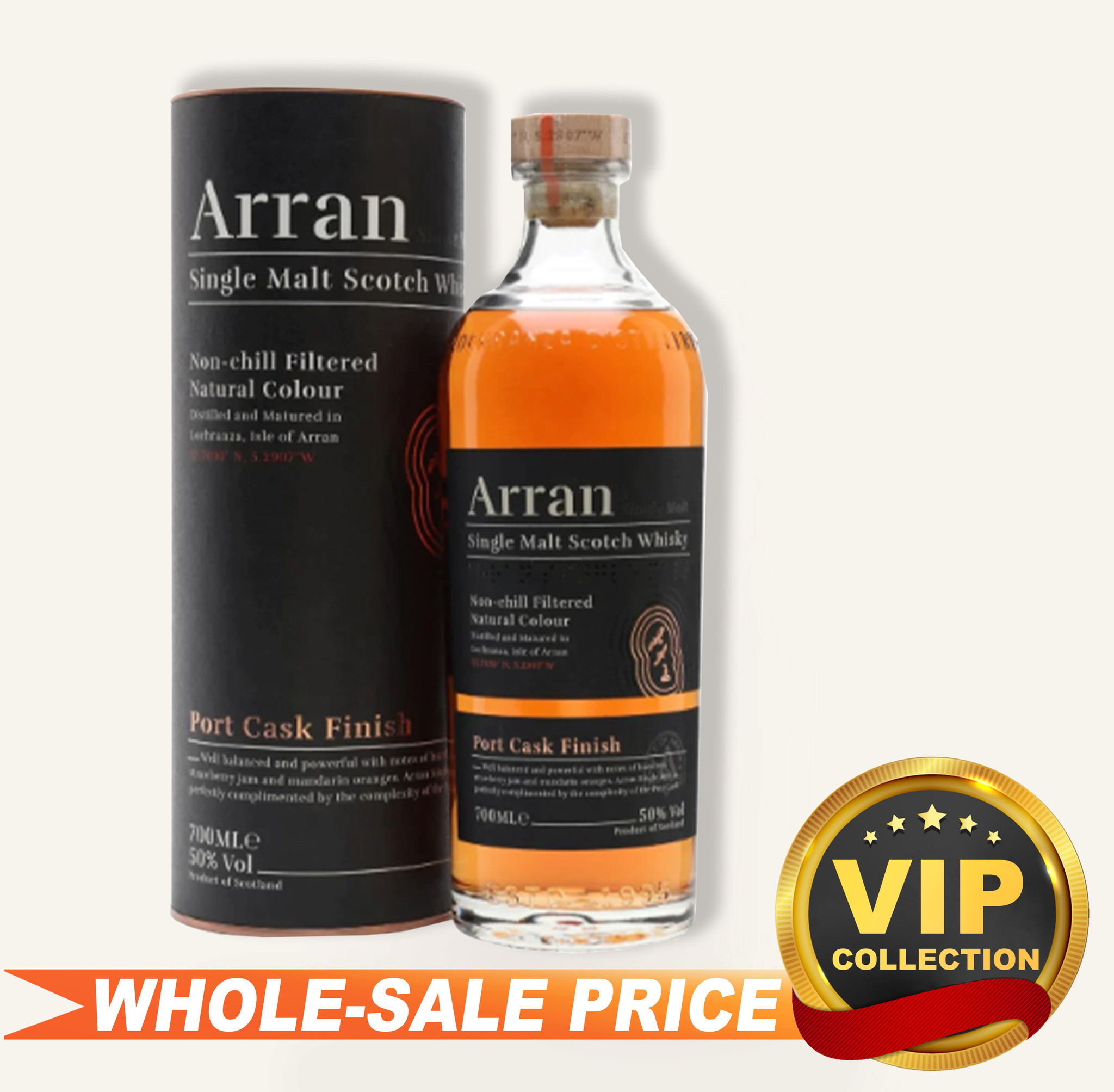 Arran Port Cask Single Malt Scotch Whisky 700ml $79 - Uncle Fossil Wine ...