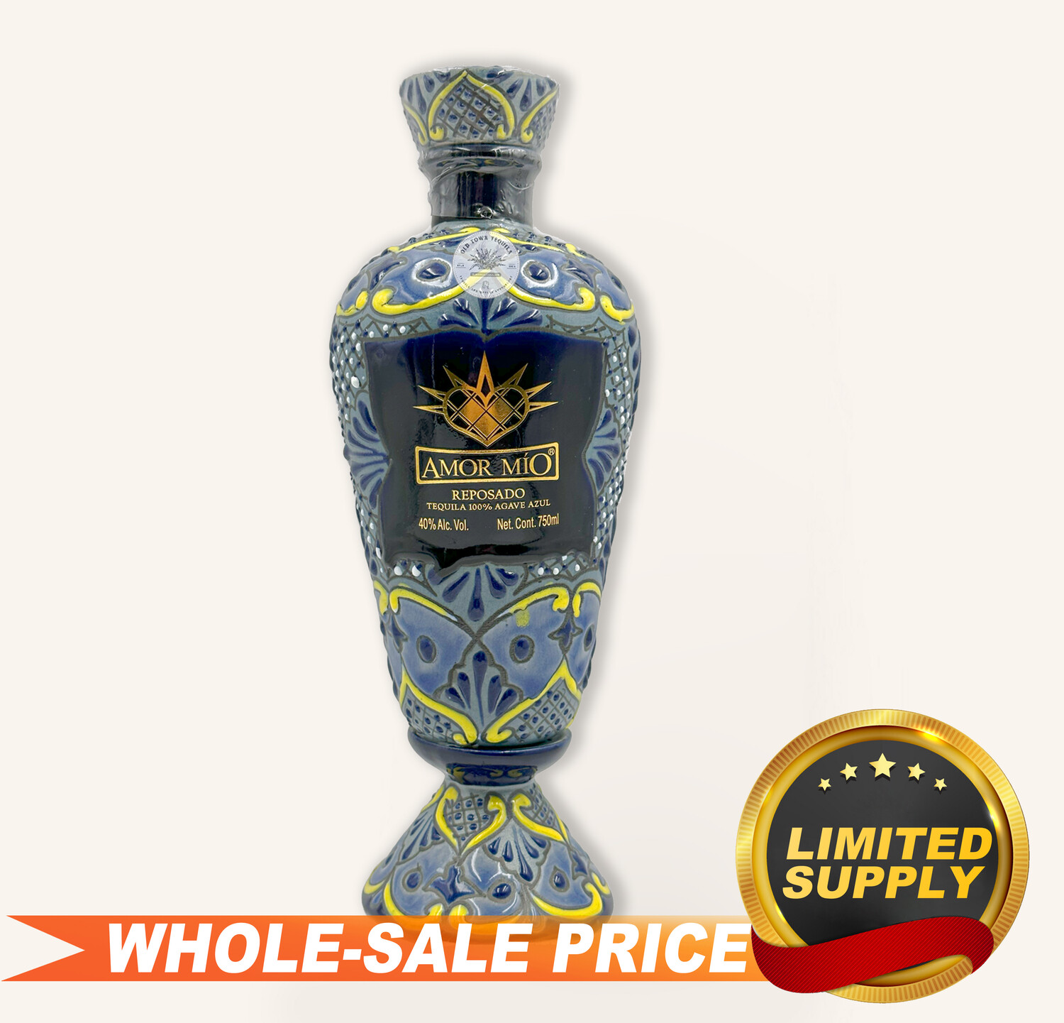 Amor Mio Gran Reposado Blue Tequila 750ml $99 - Uncle Fossil Wine&Spirits