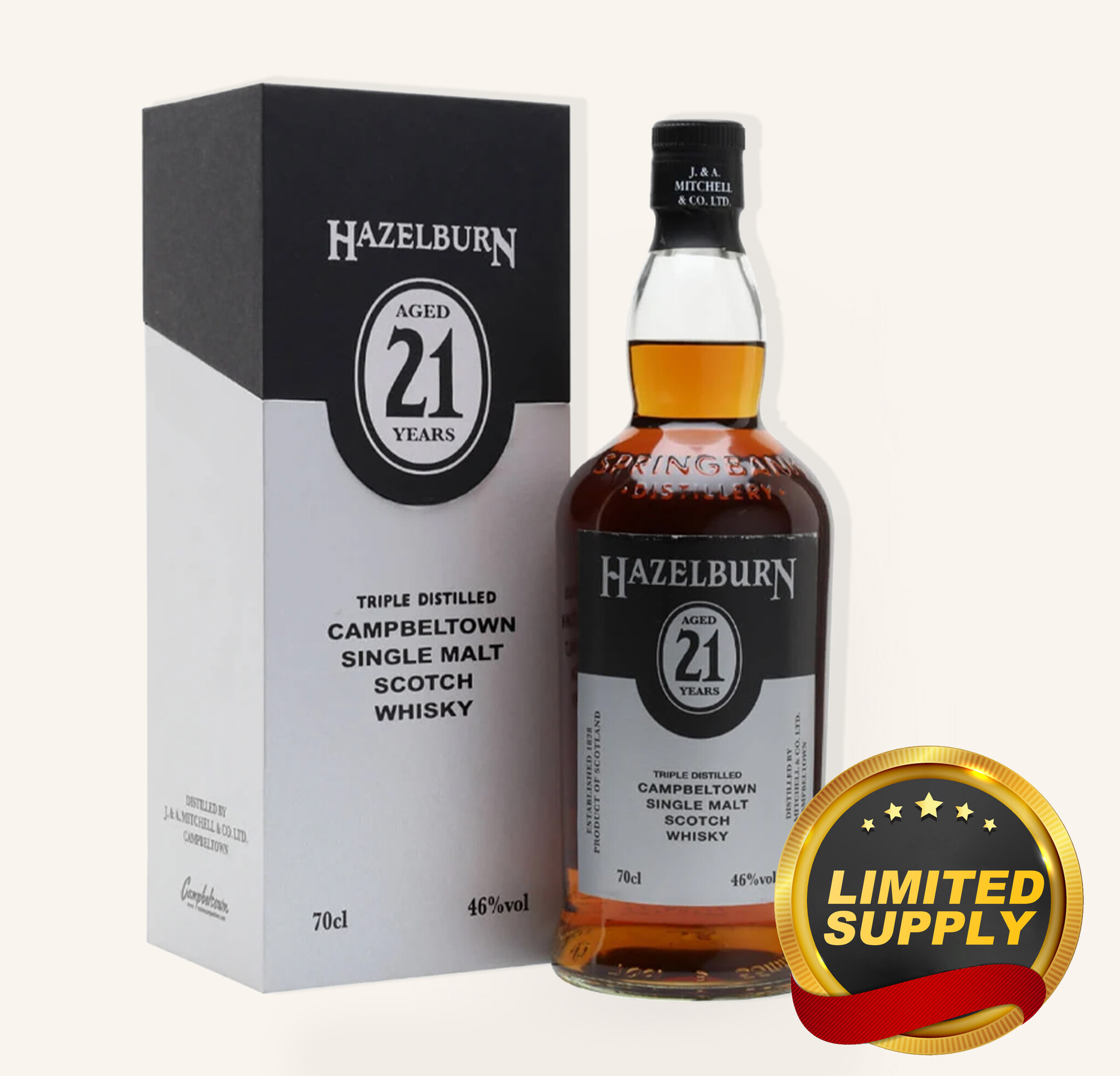 Hazelburn 21 Yr Single Malt Scotch Whisky 700ml $769 - Uncle Fossil ...