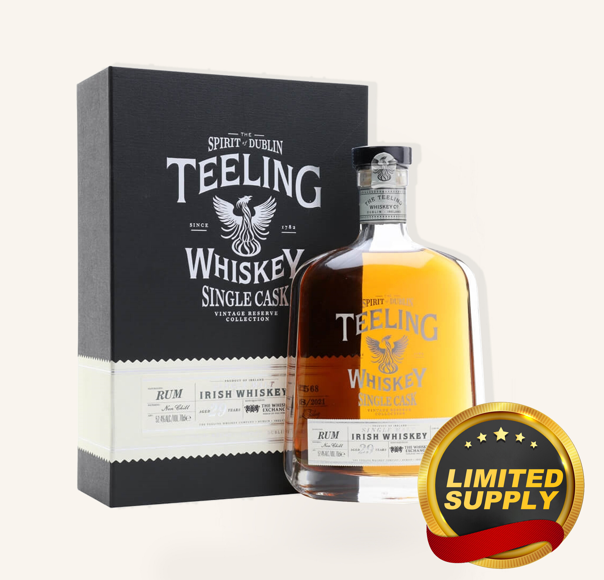 Teeling 29 Year Old Rum Cask Single Malt Irish Whiskey 750ml $639 ...