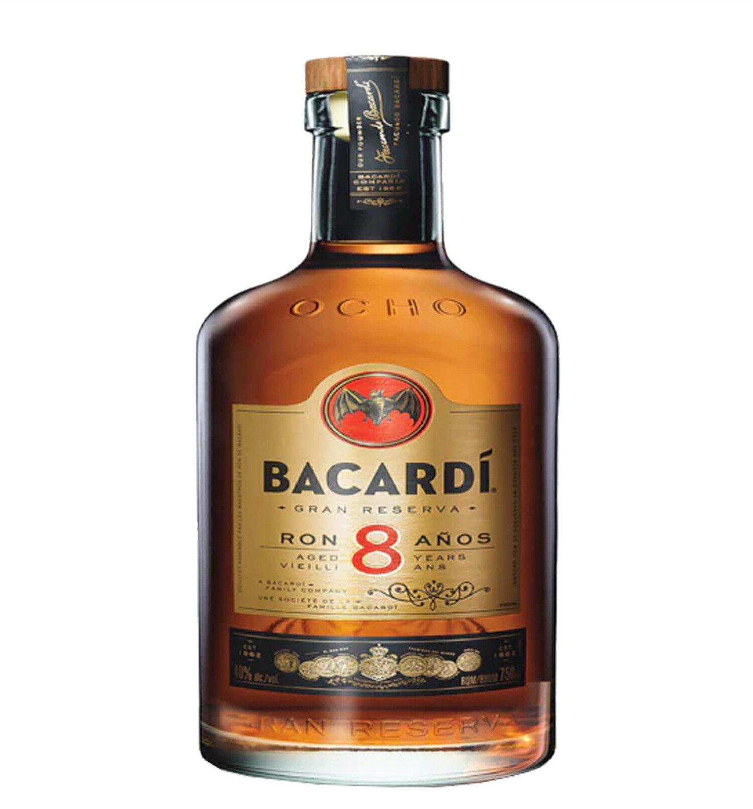 Bacardí 8 Yr Aged Rum Rare Gold Reserva 750ml $24 - Uncle Fossil Wine ...