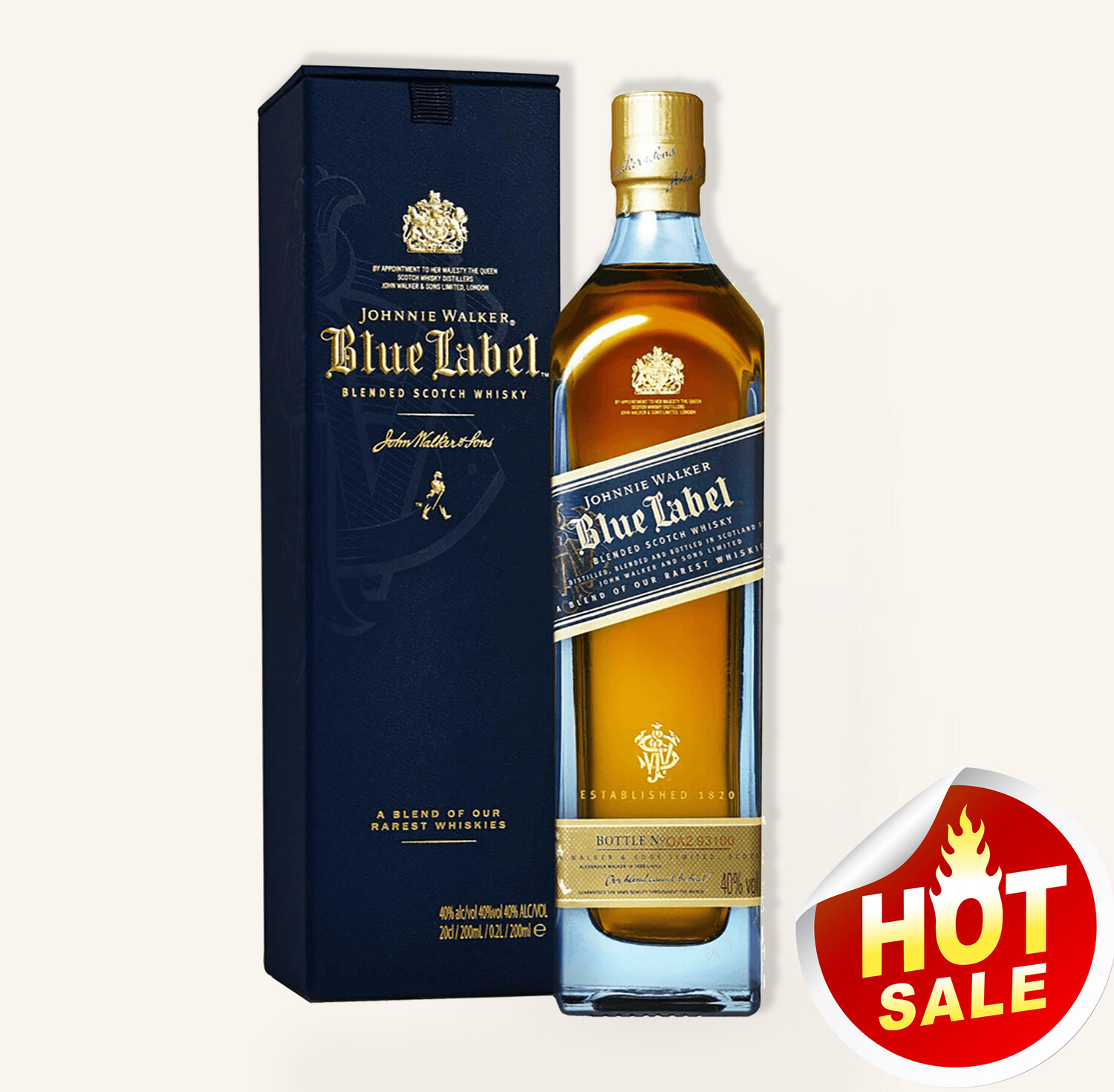 Johnnie Walker Blue Label 200ml $66 - Uncle Fossil Wine&Spirits