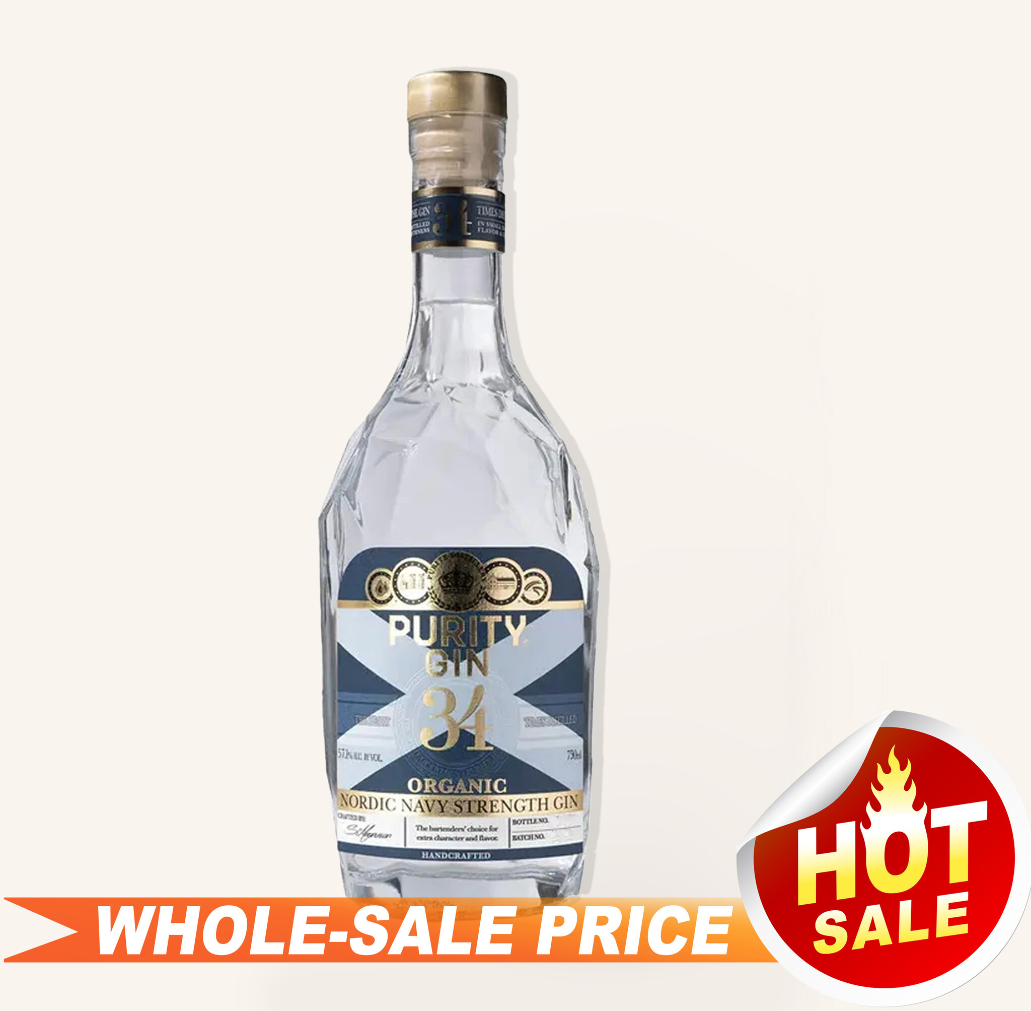 Purity Craft Navy Strength Gin Sweden 750ml $33 - Uncle Fossil Wine&Spirits