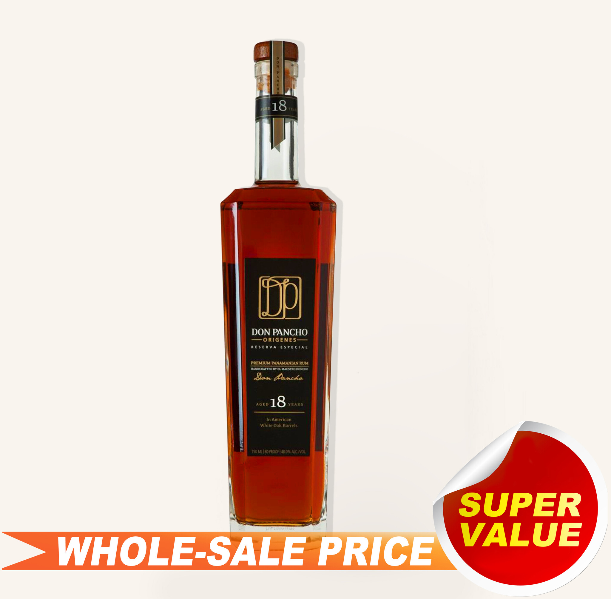 Don Pancho Rum 18 Year Old 750ml $78 - Uncle Fossil Wine&Spirits