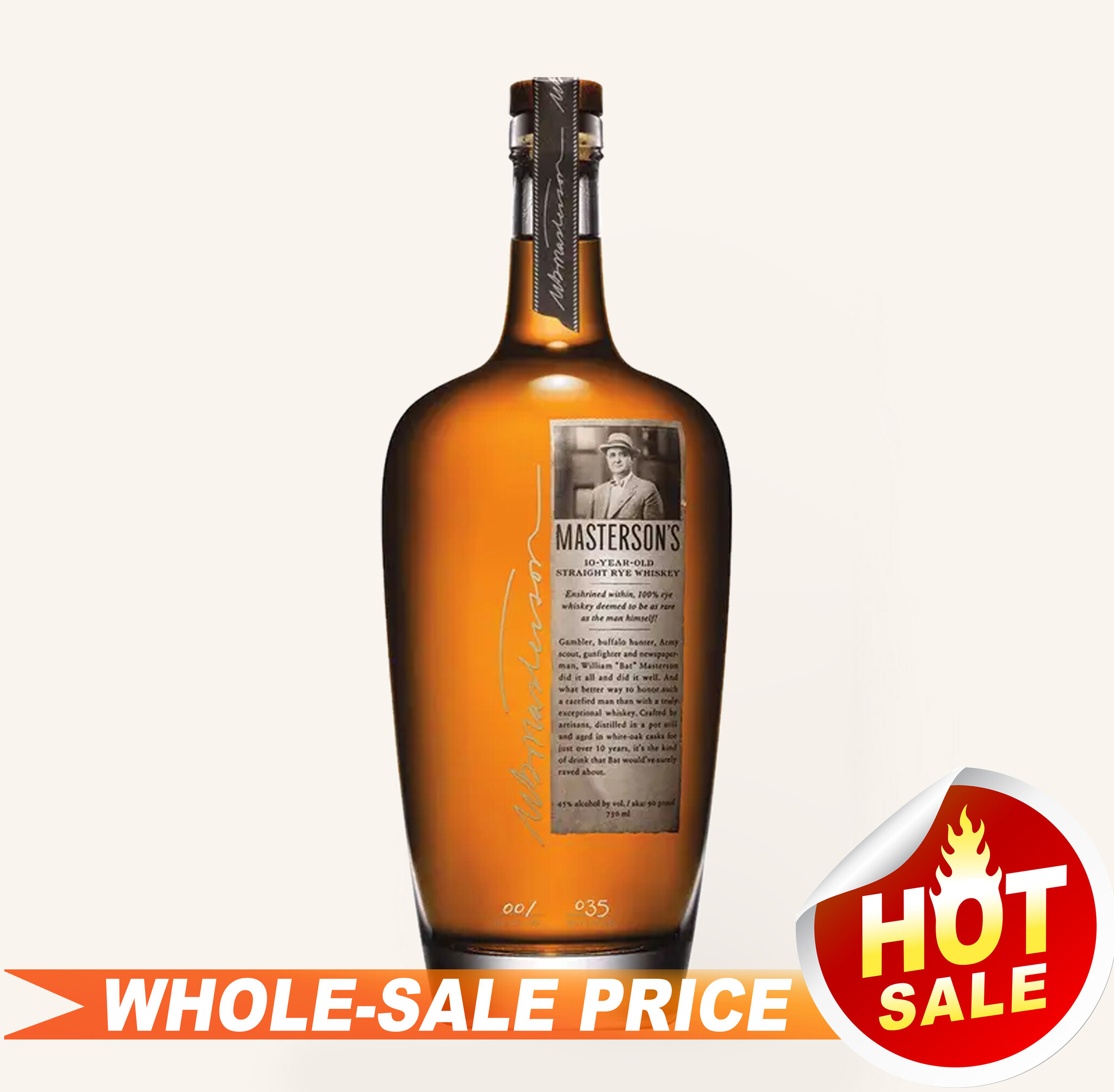 Masterson's 10 Yr Canadian Straight Rye Whiskey 750ml $75 - Uncle ...