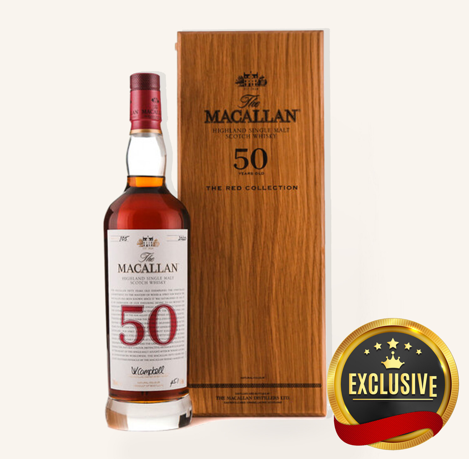 The Macallan The Red Collection 50 Yr Scotch Whisky 700ml $47999 ...