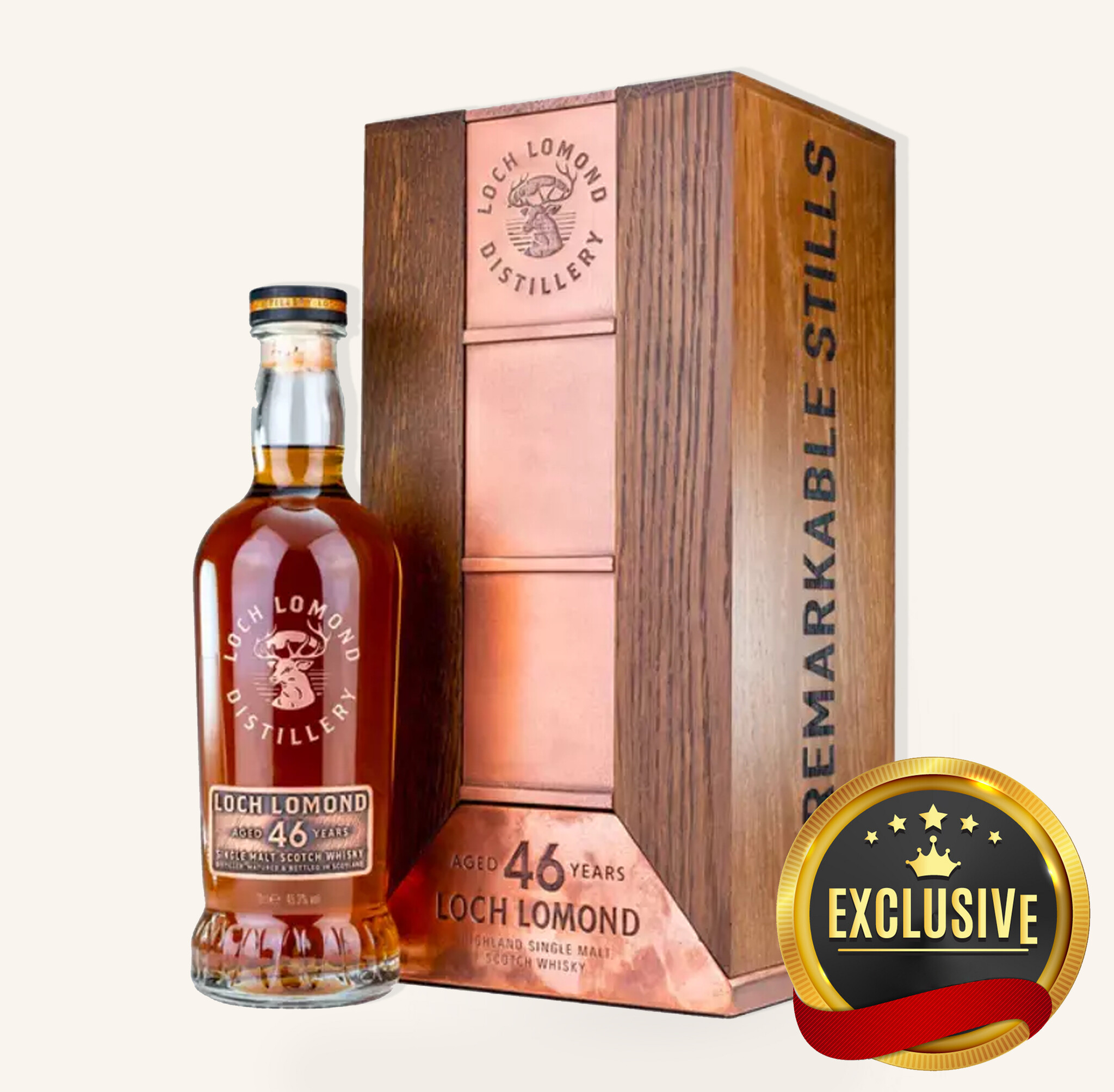 Loch Lomond Scotch Single Malt 46Yr 700ml $7299 - Uncle Fossil Wine&Spirits
