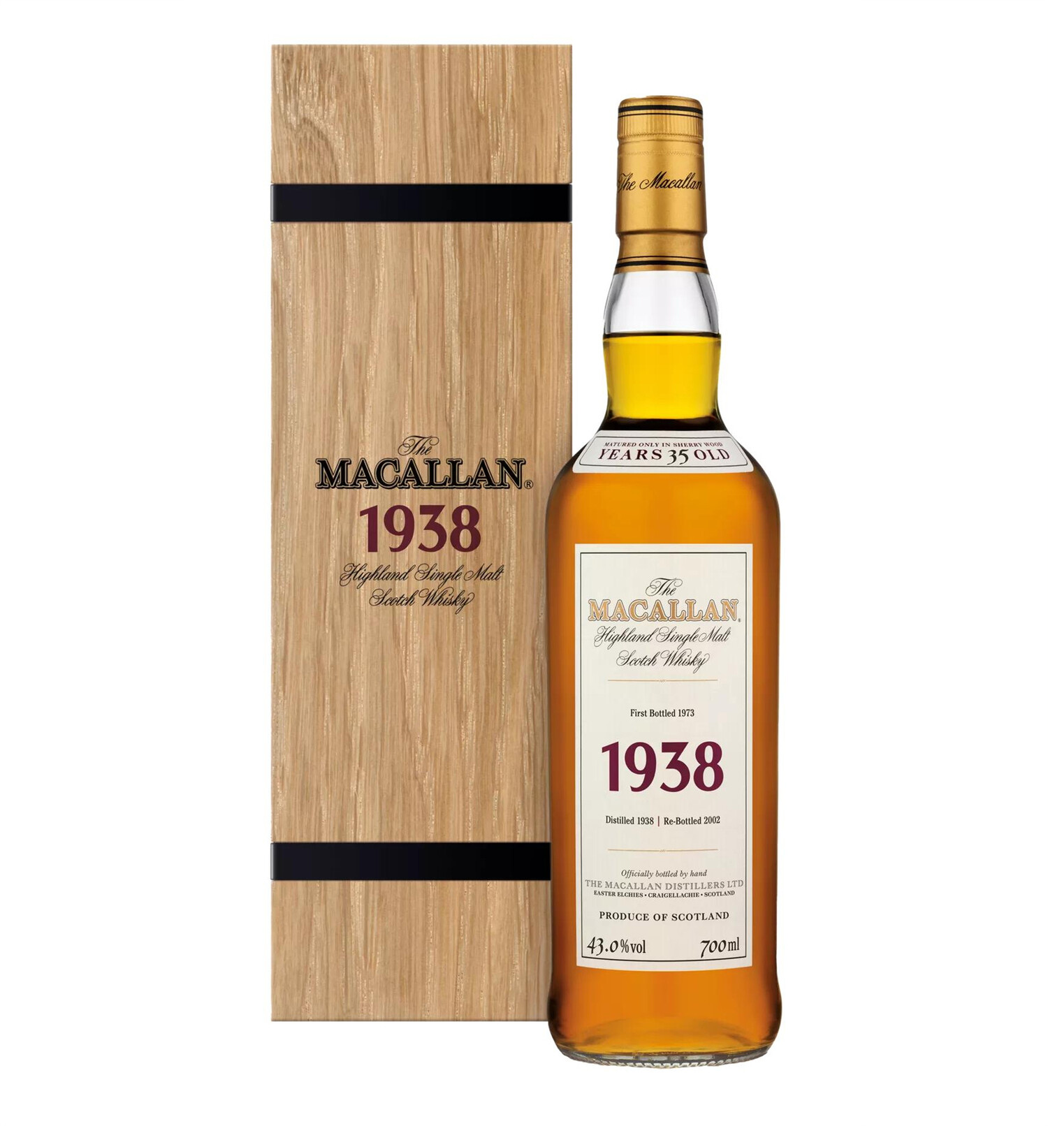 The Macallan Fine & Rare Vintage Single Malt Scotch Whisky 1938 $47899 ...
