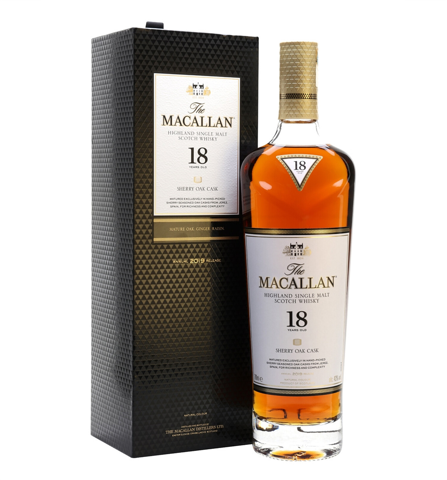 Macallan 18Yr Sherry Oak Single Malt Scotch Whisky 750ml $369 - Uncle ...