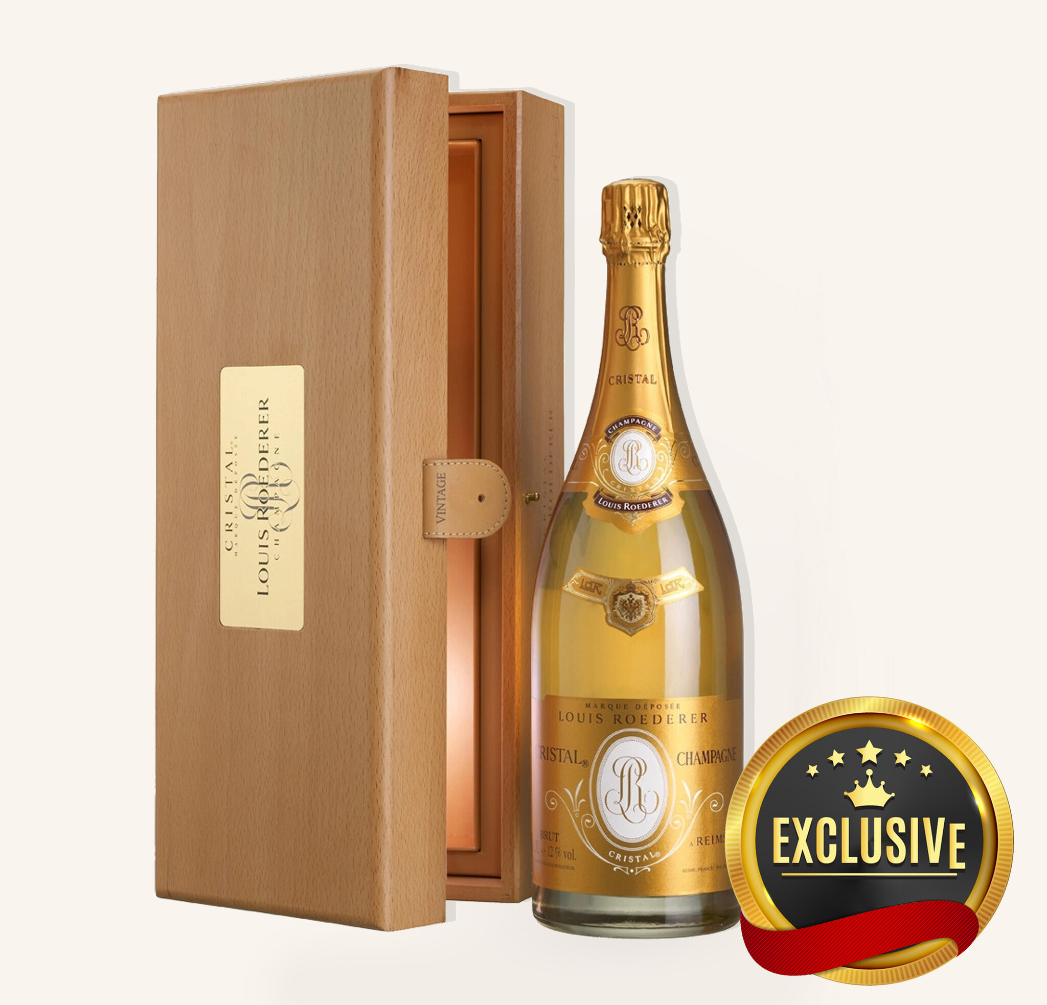 Louis Roederer Cristal Rose 2007 Wood Box 3L Free Delivery - Uncle ...