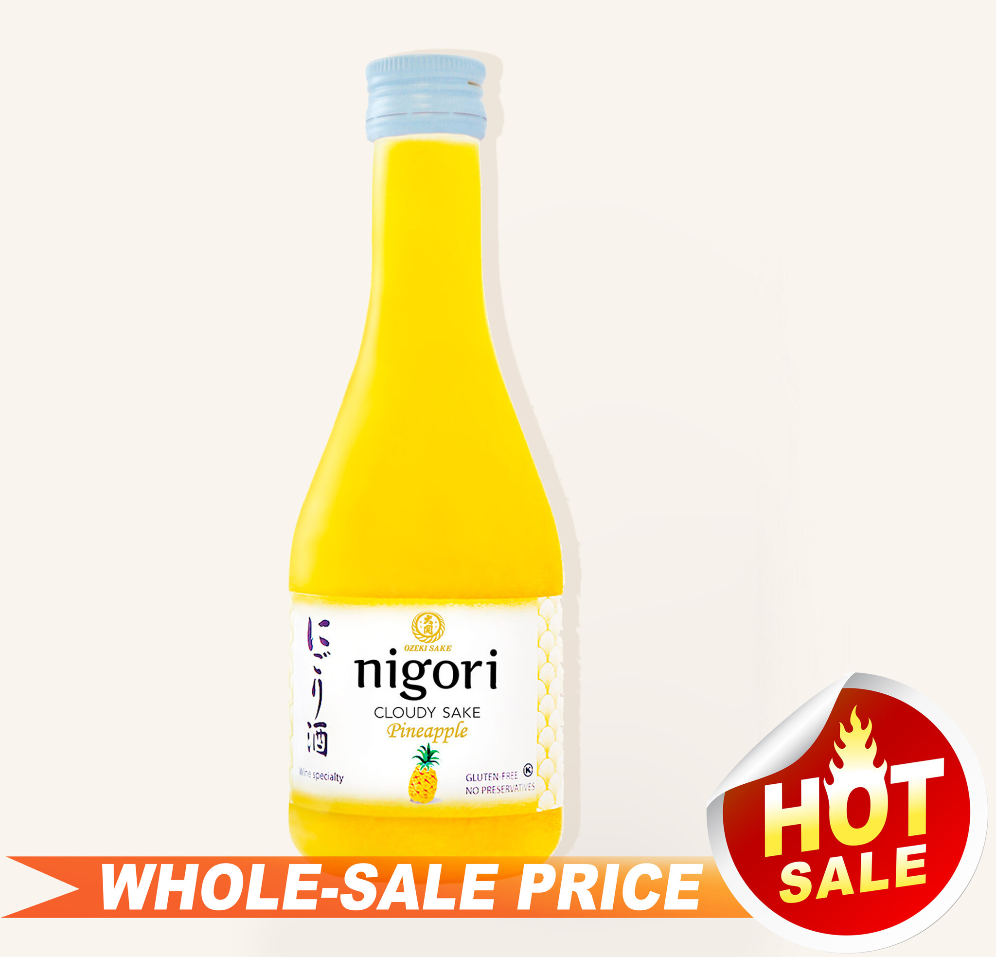 Ozeki Nigori Sake Pineapple 300ml $9 - Uncle Fossil Wine&Spirits