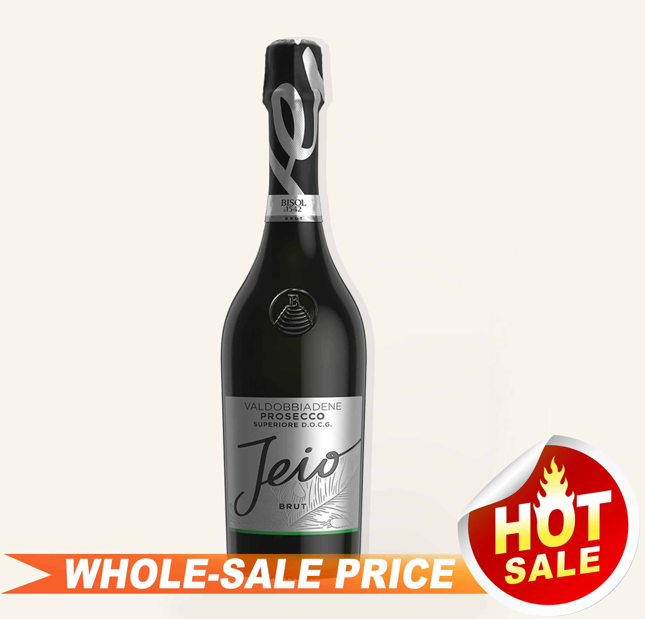 Bisol Jeio Prosecco Brut Glera Italy 750ml $18 - Uncle Fossil Wine&Spirits