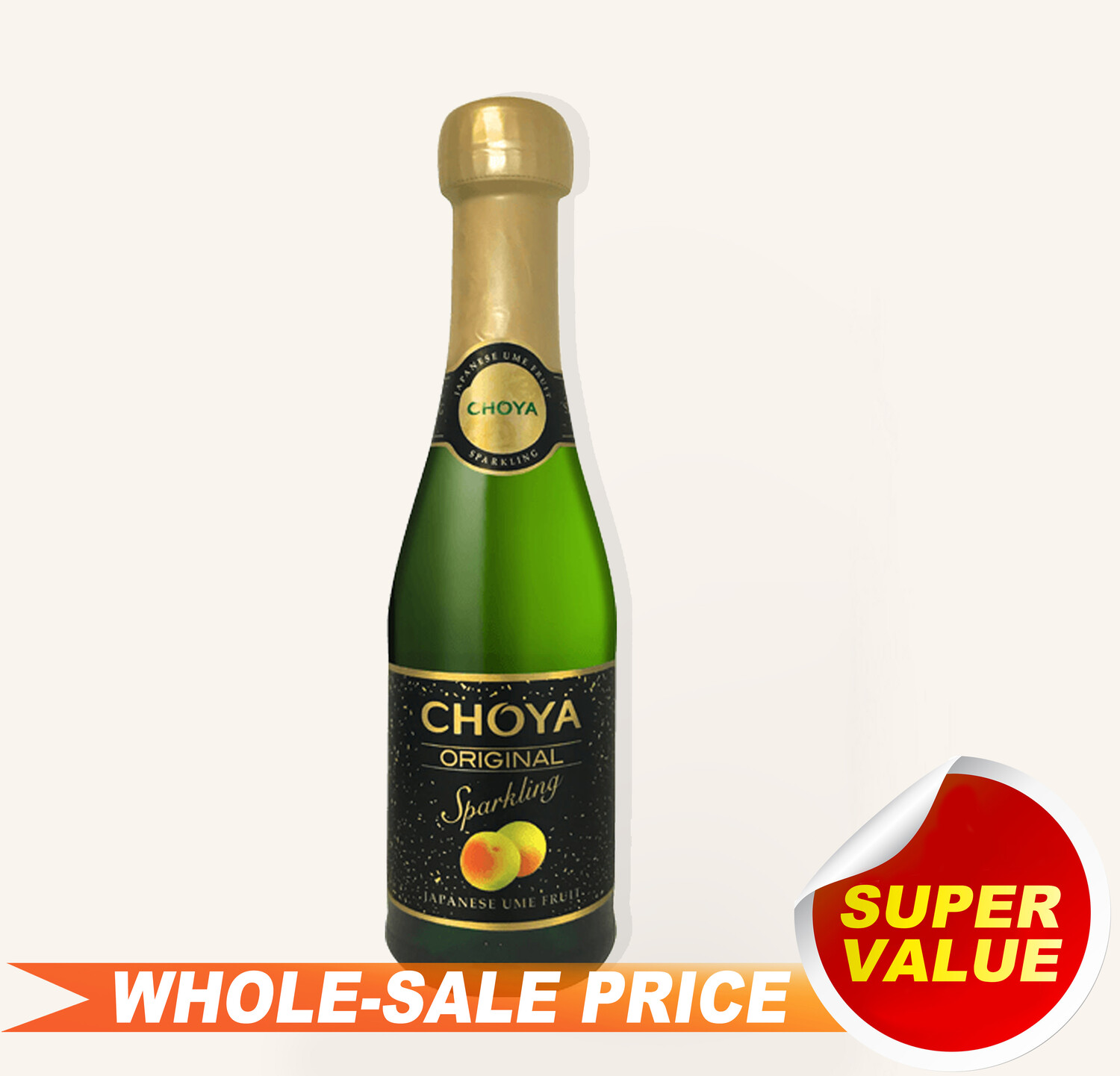 Choya Umeshu Japanese Plum Original Sparkling Wine 187ml $3 - Uncle Fossil Wine&Spirits