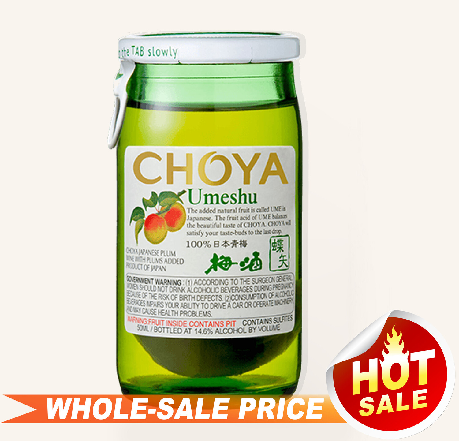 Choya Umeshu Japanese Plum Wine With Fruit 50ml $2 - Uncle Fossil Wine&Spirits