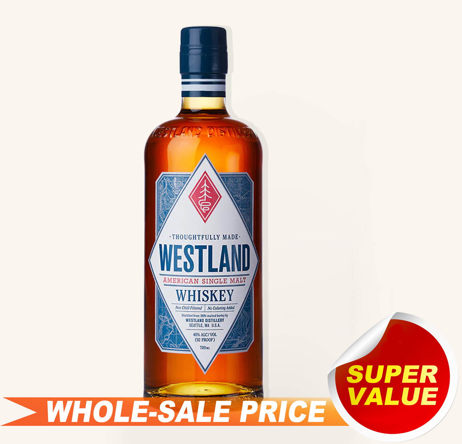 Westland American Single Malt Whiskey 700ml $52 - Uncle Fossil Wine&Spirits
