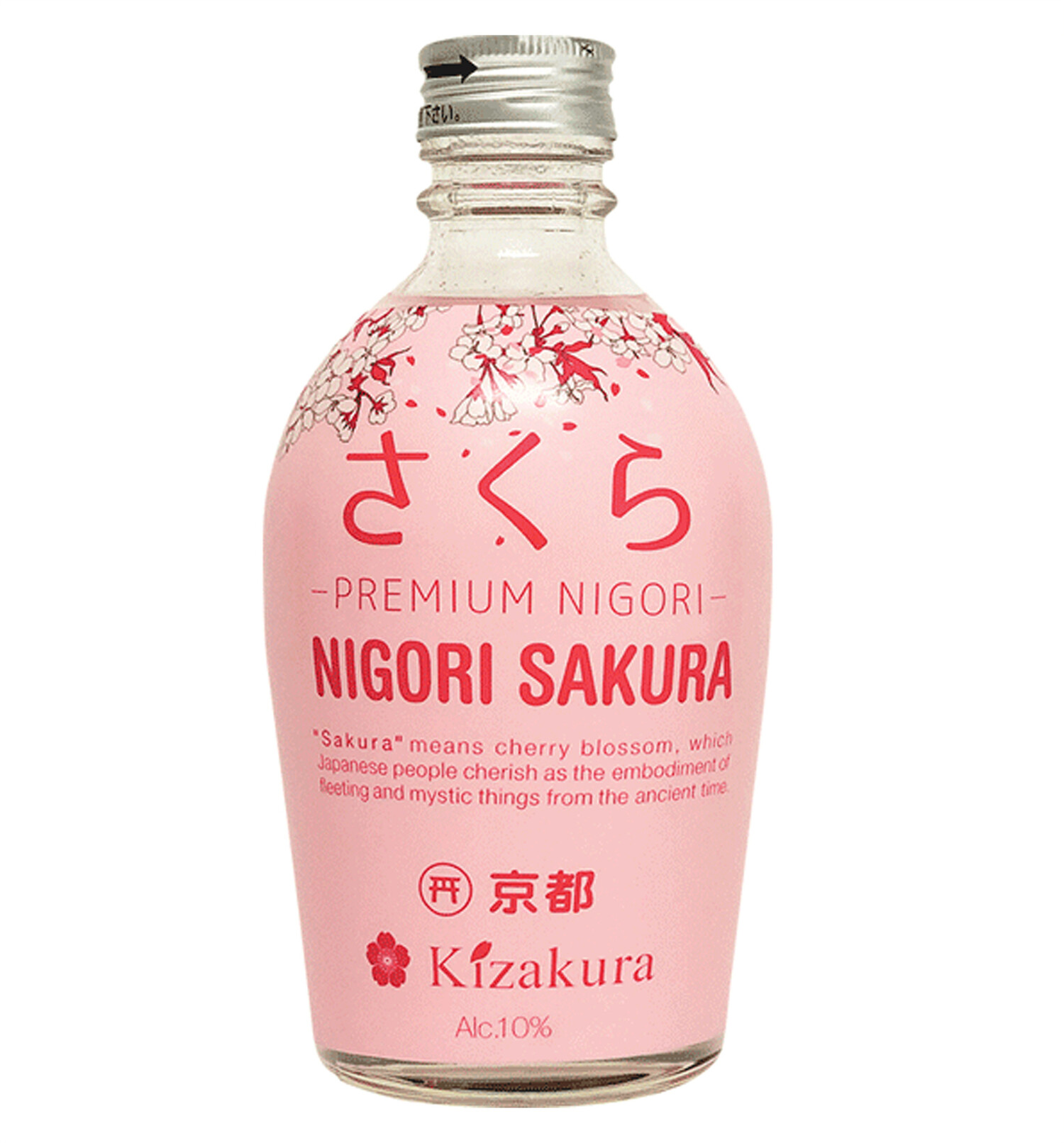 Kizakura Sakura Nigori Sake 300ml $8 - Uncle Fossil Wine&Spirits