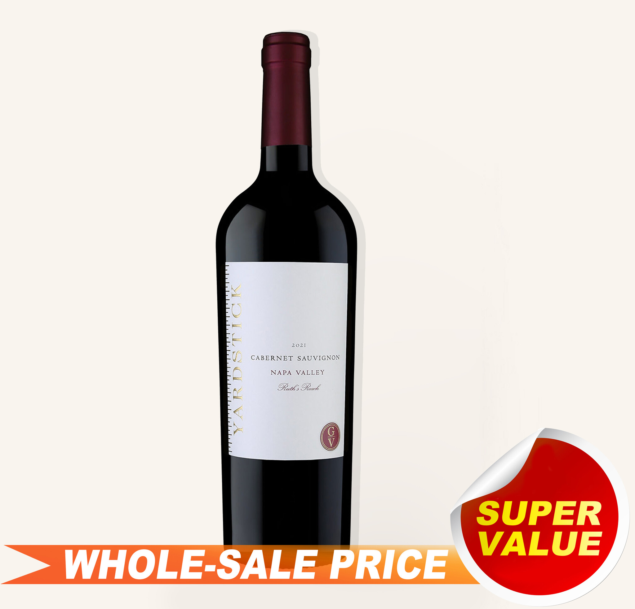 Yardstick Cabernet Sauvignon Ruth's Reach Napa Valley 2021 750ml $39 ...