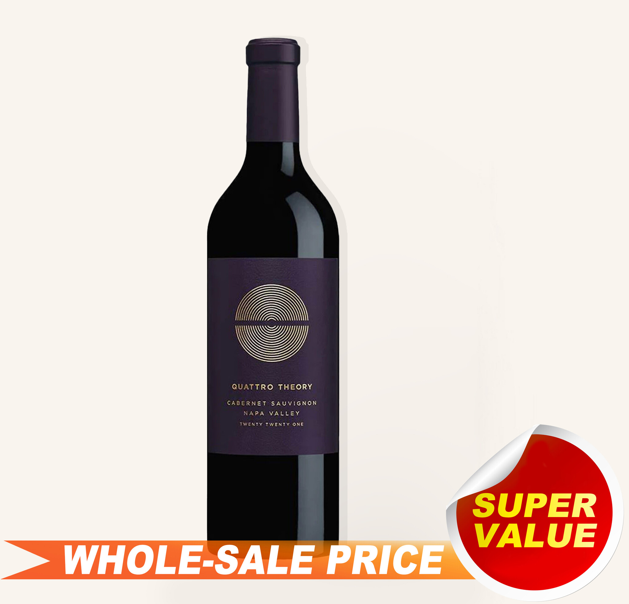 Quattro Theory Cabernet Sauvignon Napa Valley 2021 750ml - Uncle Fossil ...