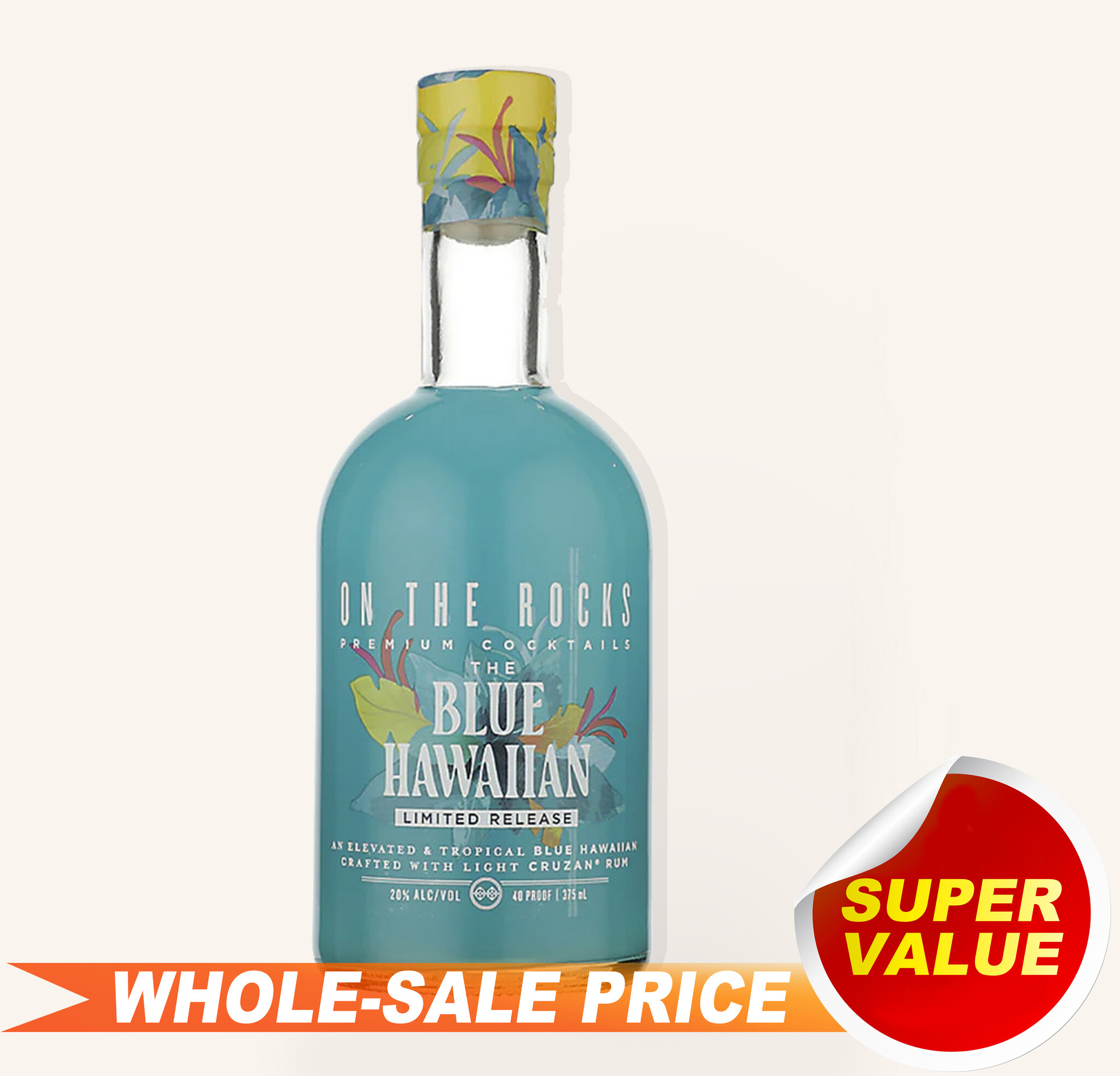 Otr-On The Rocks Blue Hawaiian With Cruzan Rum Limited 375ml $11 ...