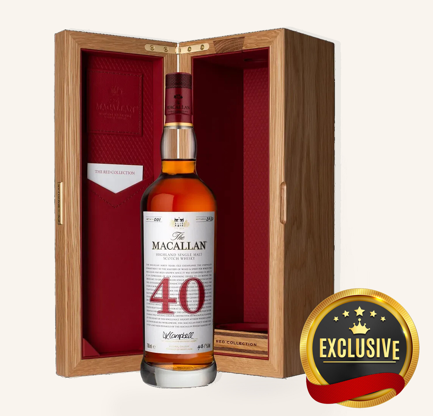 The Macallan The Red Collection 40 Yr Single Malt Scotch Whisky $17599 ...