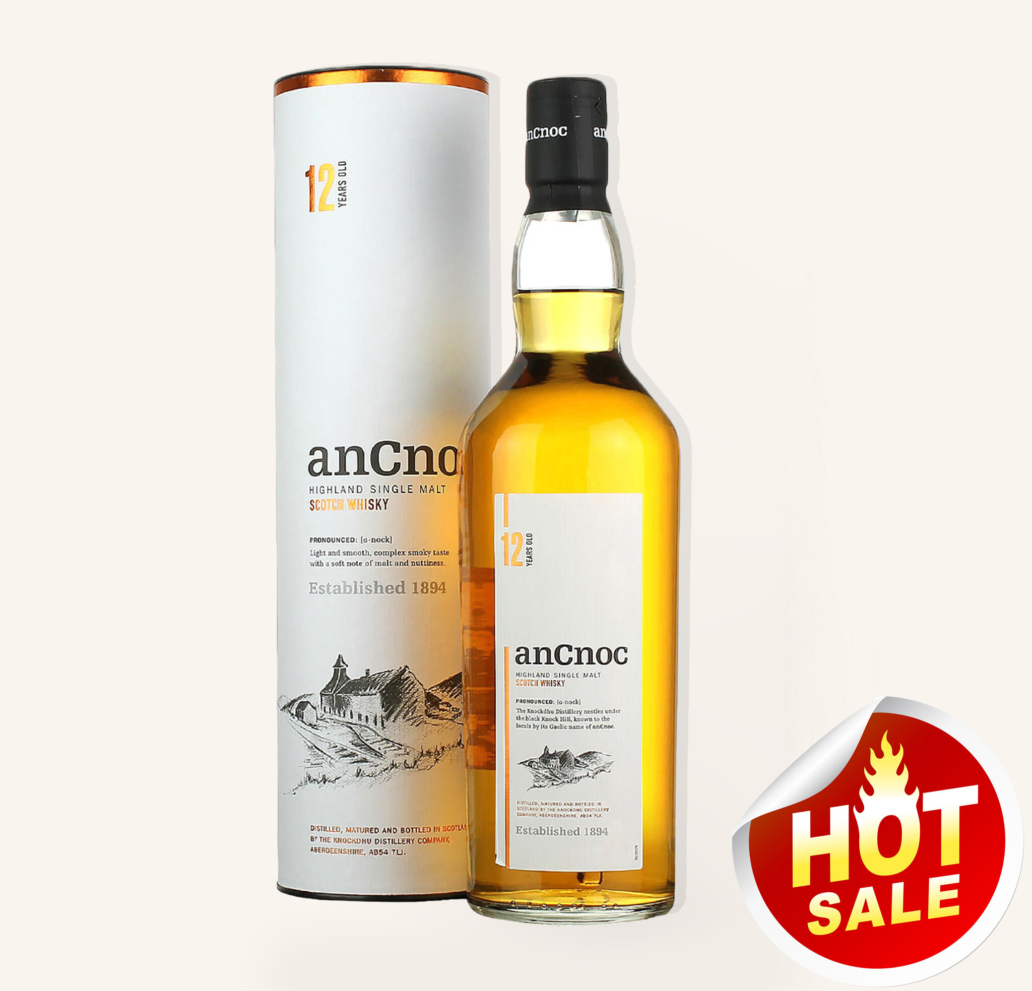 AnCnoc 12 Year Single Malt Scotch Highland Whisky $53 - Uncle Fossil ...