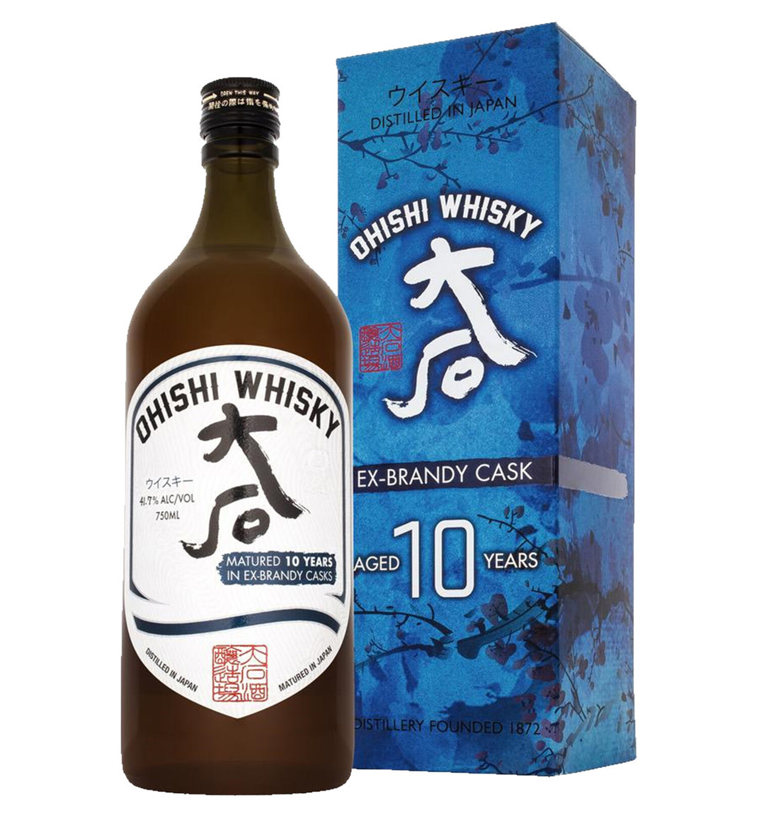 Ohishi 10 Years Brandy Cask Japanese Whisky 750ml $61 - Uncle Fossil ...