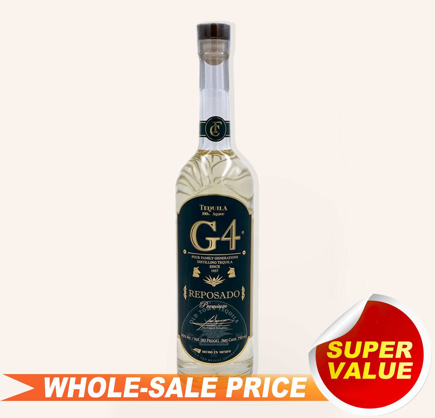G4 Reposado Tequila 750ml $53 - Uncle Fossil Wine&Spirits