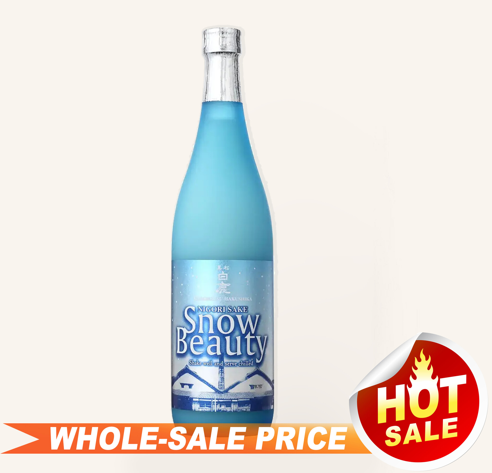 Hakushika Snow Beauty Nigori Sake 720ml $24 - Uncle Fossil Wine&Spirits