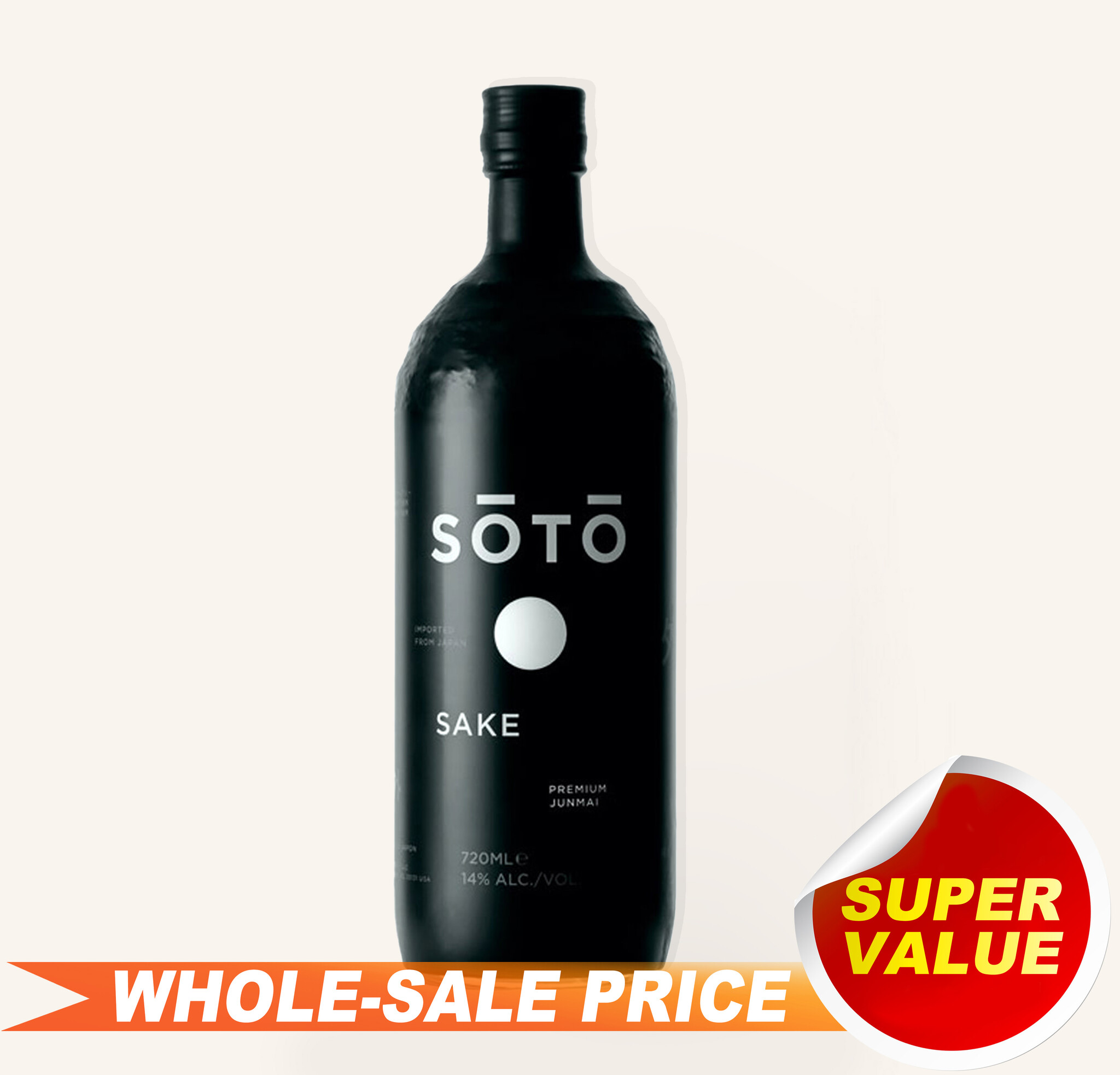Soto Junmai Sake Black Label 720ml $20 - Uncle Fossil Wine&Spirits