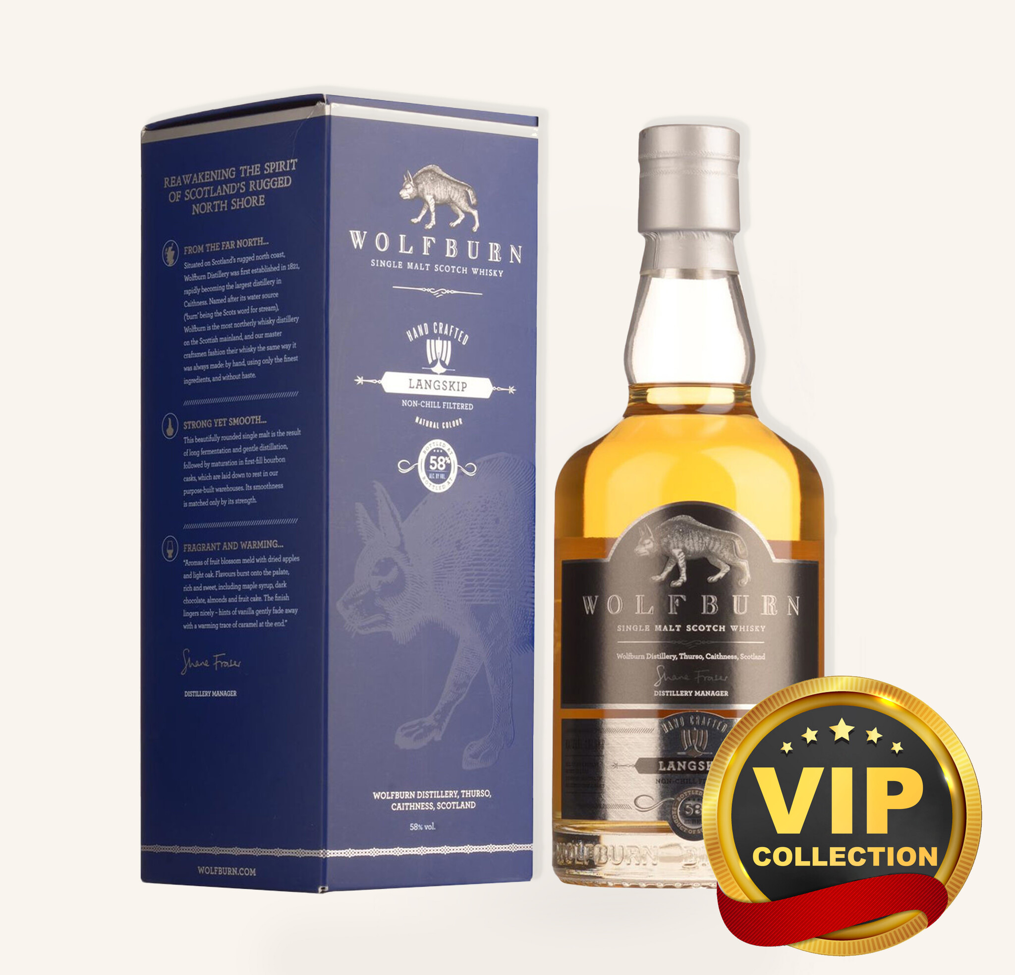Wolfburn Langskip Single Malt Scotch Whisky 750ml $69 - Uncle Fossil ...