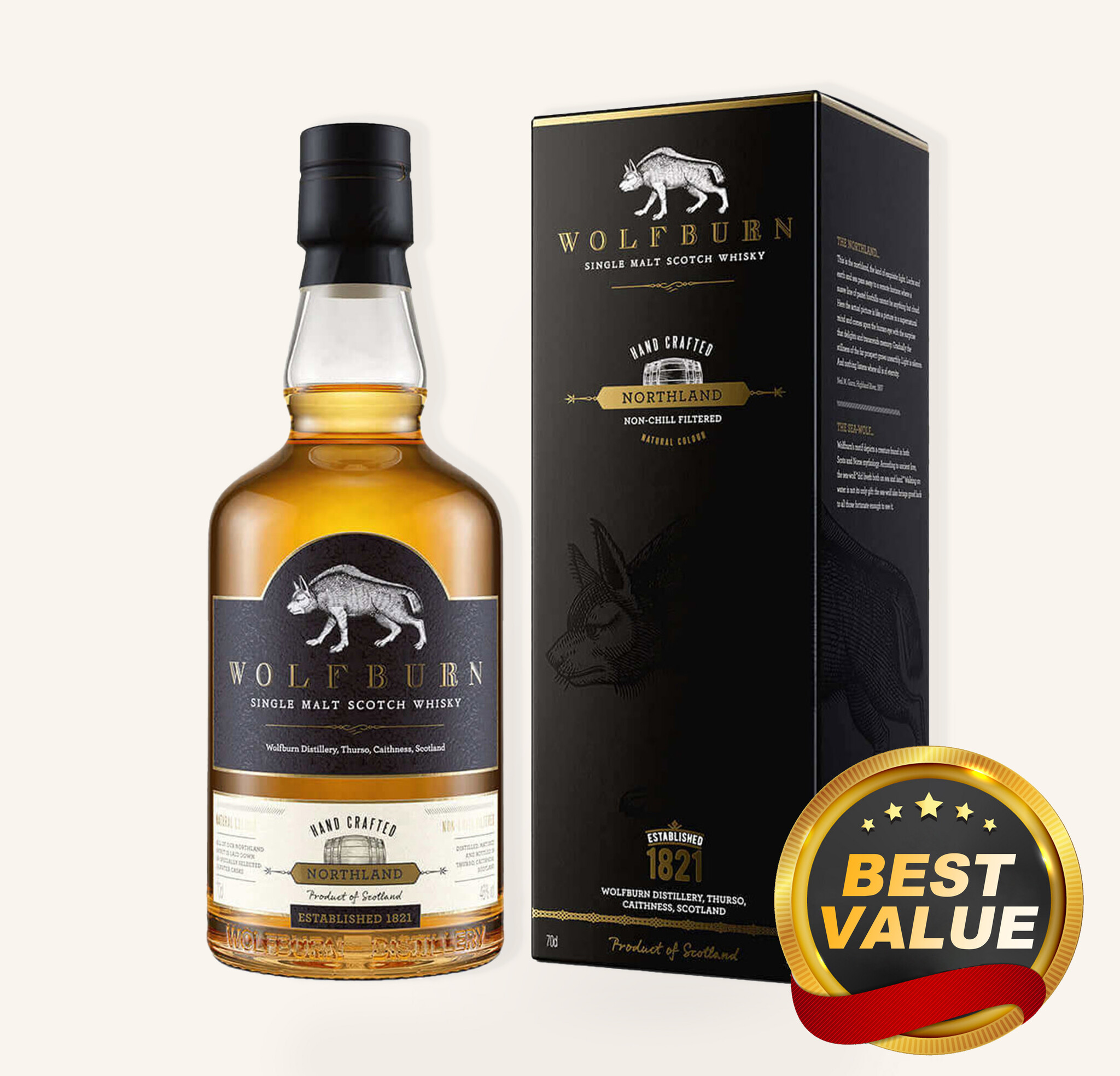 Wolfburn Northland Single Malt Scotch Whisky 750ml $61 - Uncle Fossil Wine&Spirits
