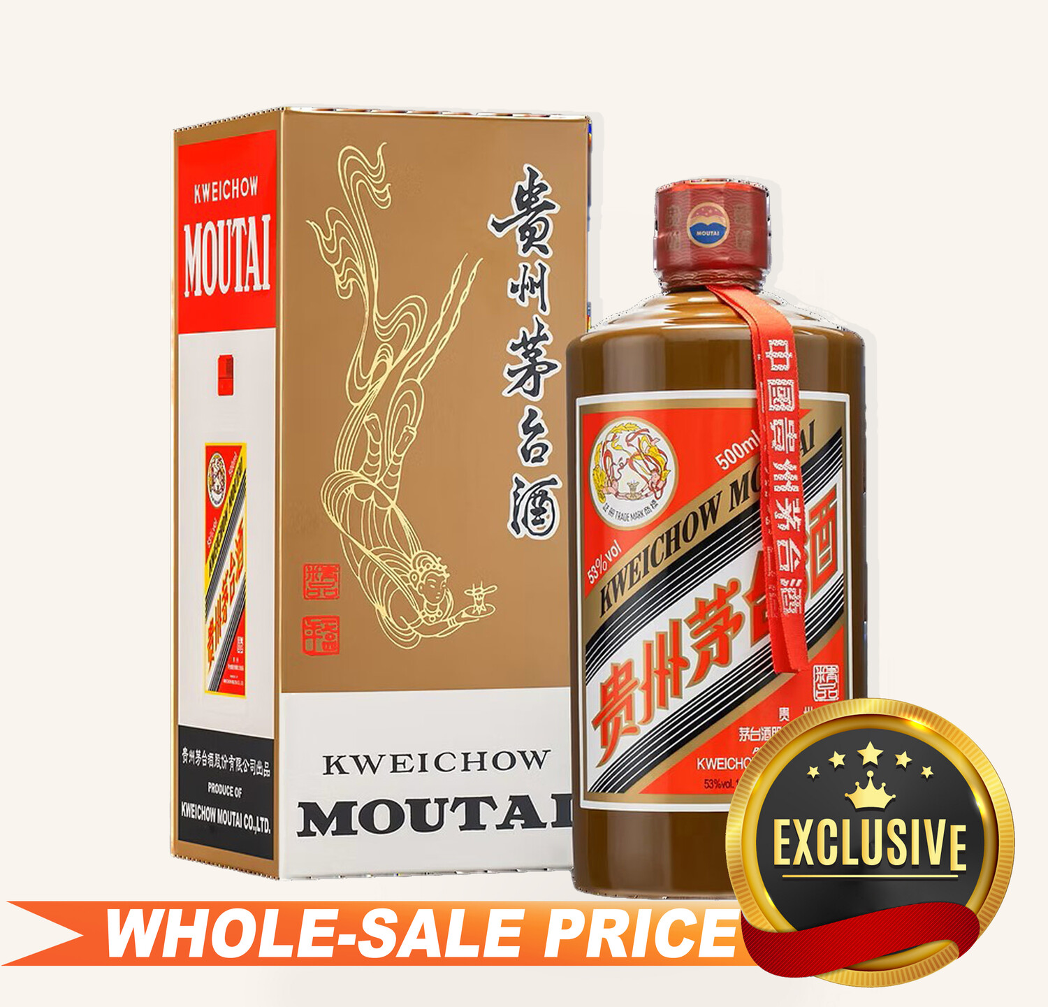 Kweichow Moutai Premium 500ml 貴州精品茅台酒一斤装 $639 - Uncle Fossil Wine&Spirits