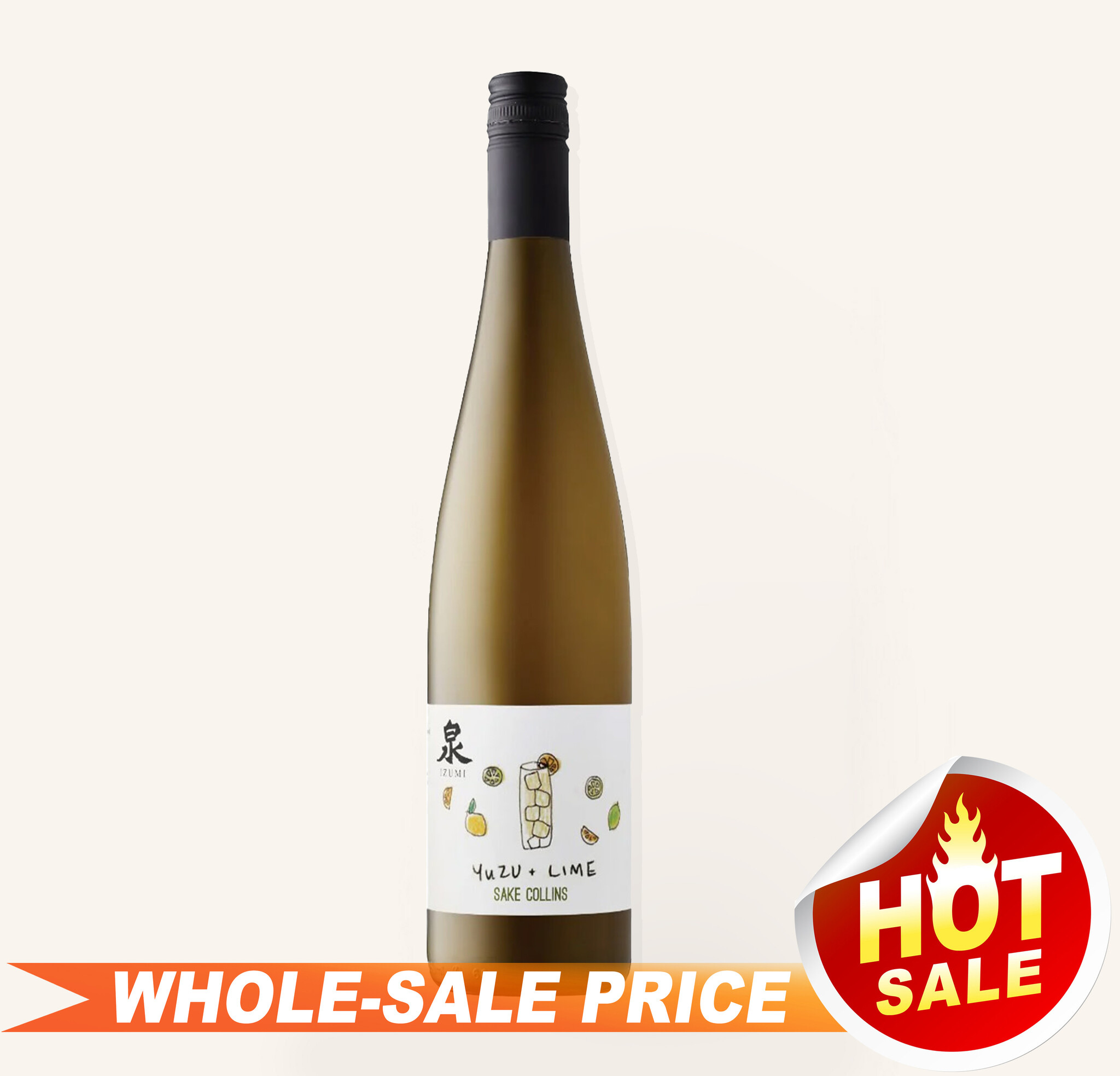 lzumi Yuzu And Lime Sake Collins 750ml 泉 $23 - Uncle Fossil Wine&Spirits