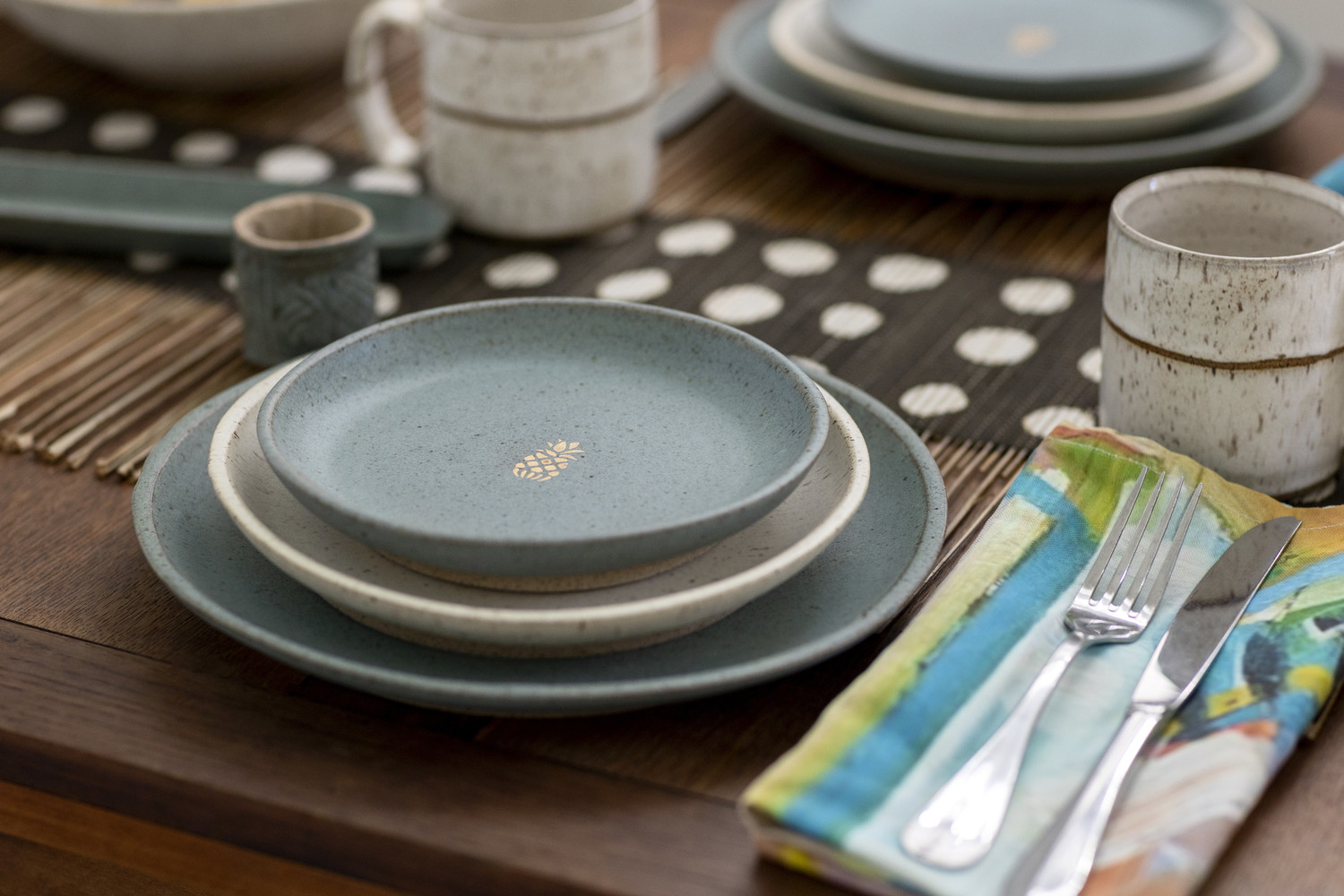 Shade & Shutter Olive Tray in Denim | The Green Pineapple - The Green ...