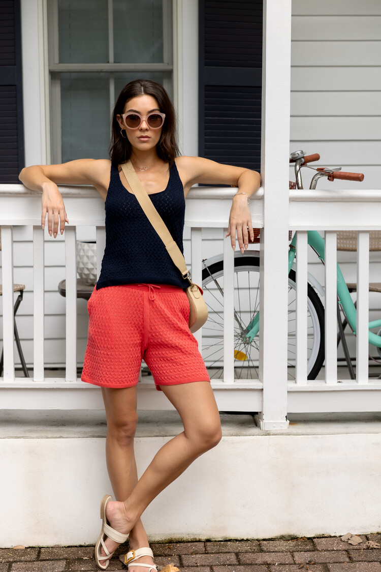 Tonya Pointelle Knit Shorts | 5.5" | The Green Pineapple - The Green ...